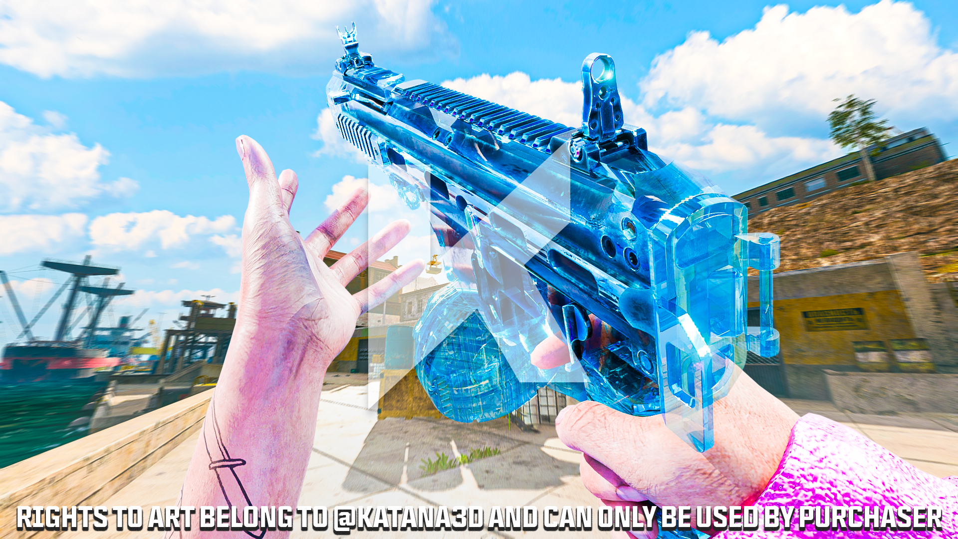 COD/Warzone Thumbnail - Blue Striker (Rebirth Multiplayer) - Payhip