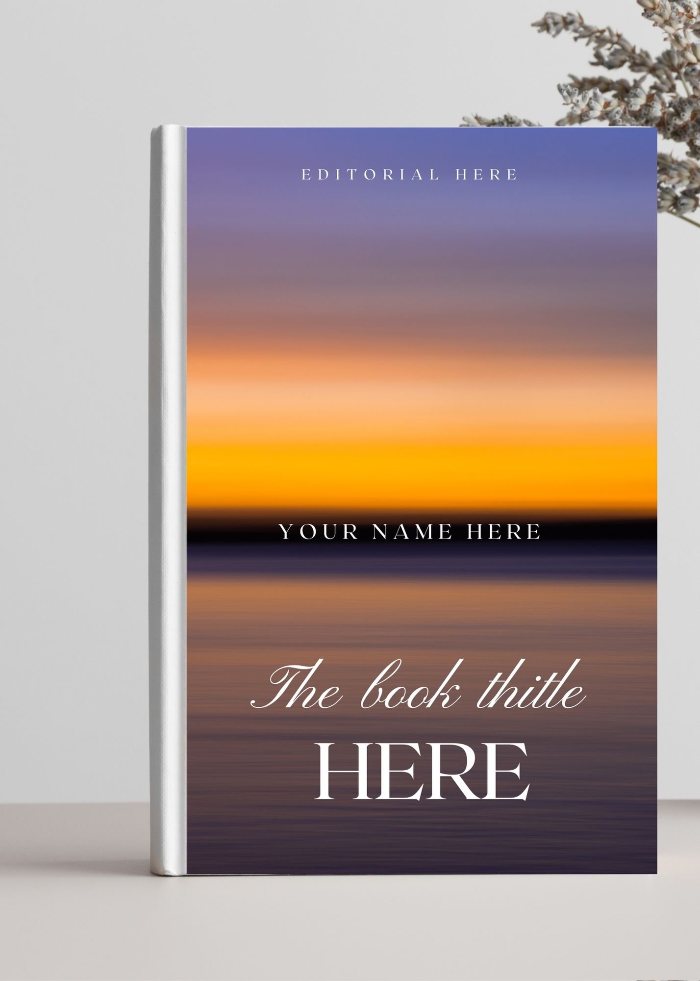 Background image for Book Cover or Creative eBook Cover. Sunset with ...
