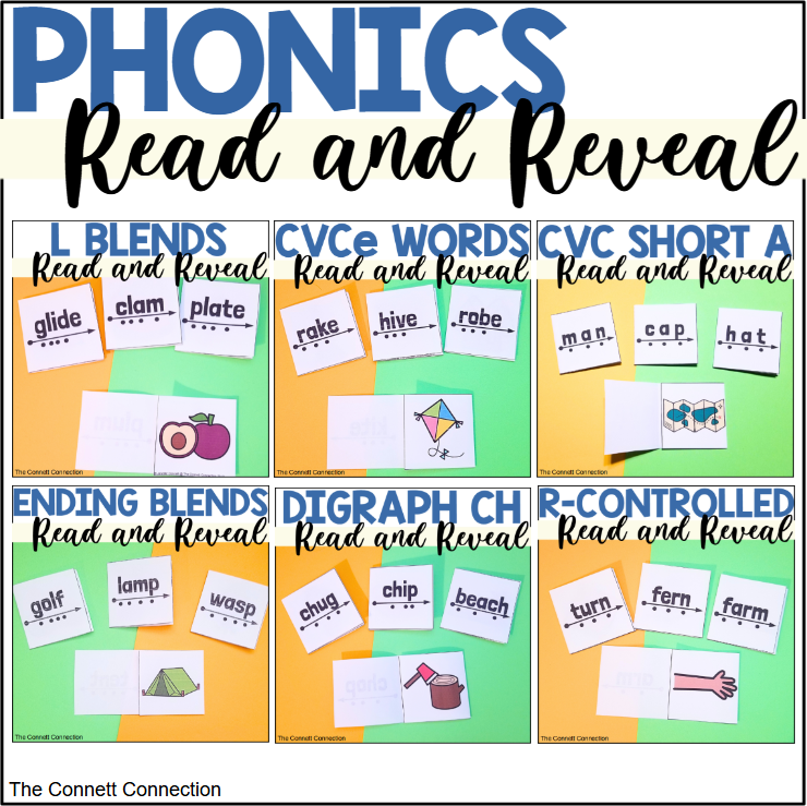 L Blends Read and Reveal Cards: Blending Words