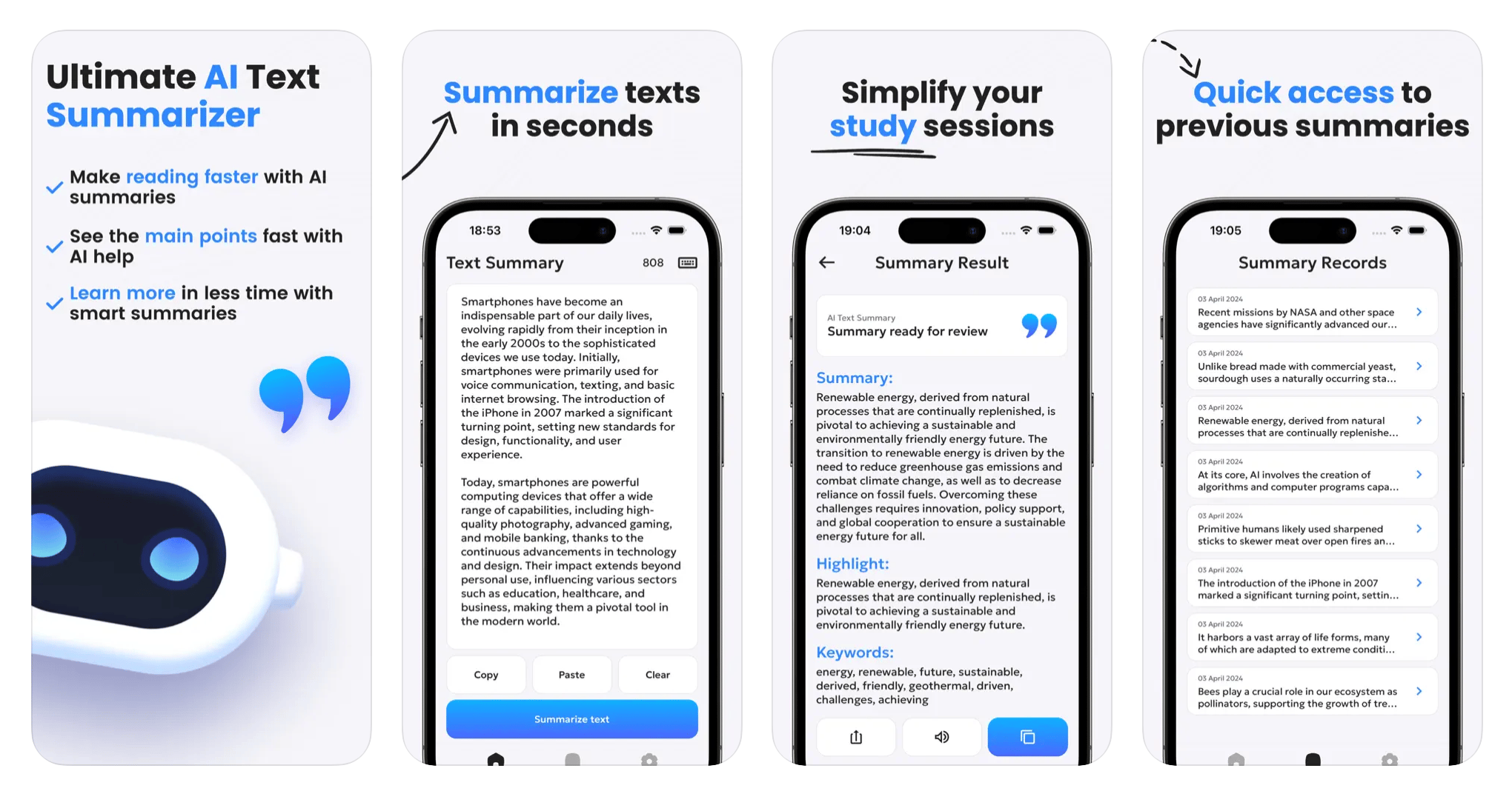 AI Text Summarizer - Live iOS App - Payhip