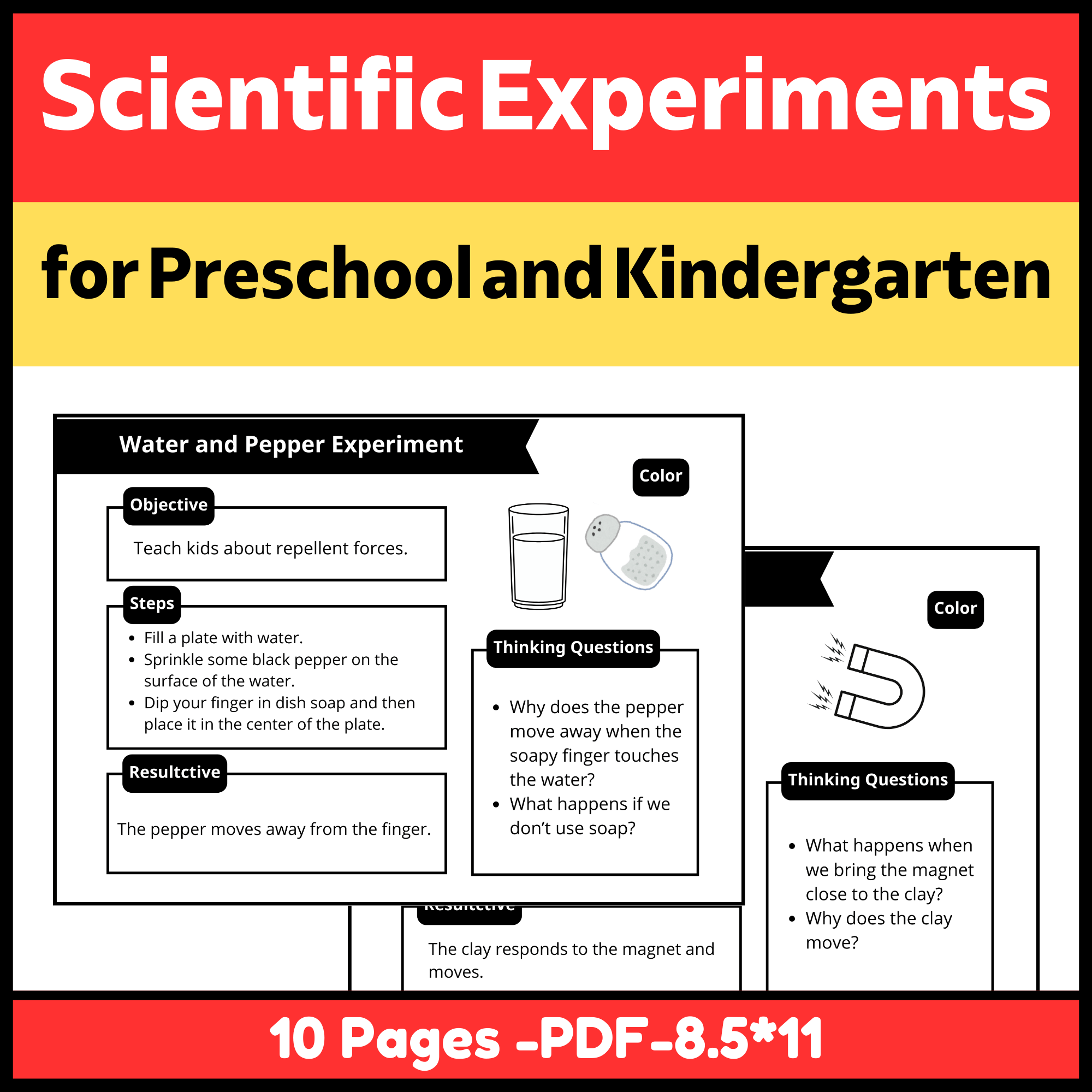 Scientific Method Experiment | Scientific Experiments for Kindergarten ...