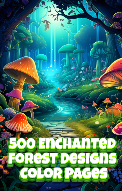 500 Enchanted Forest Designs Coloring Pages for Adults - Payhip