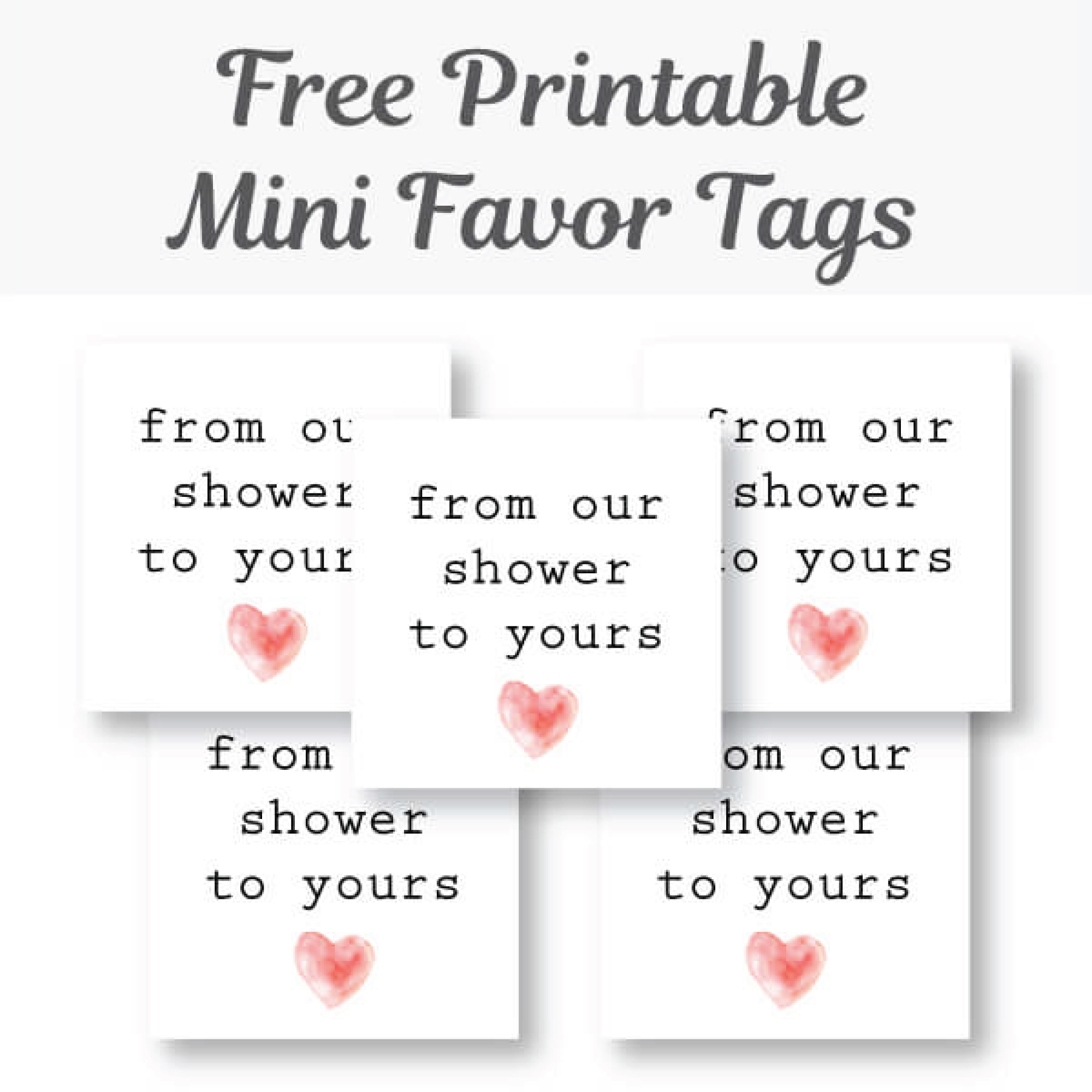 FREE Printable Mini Thank You Favor Tags