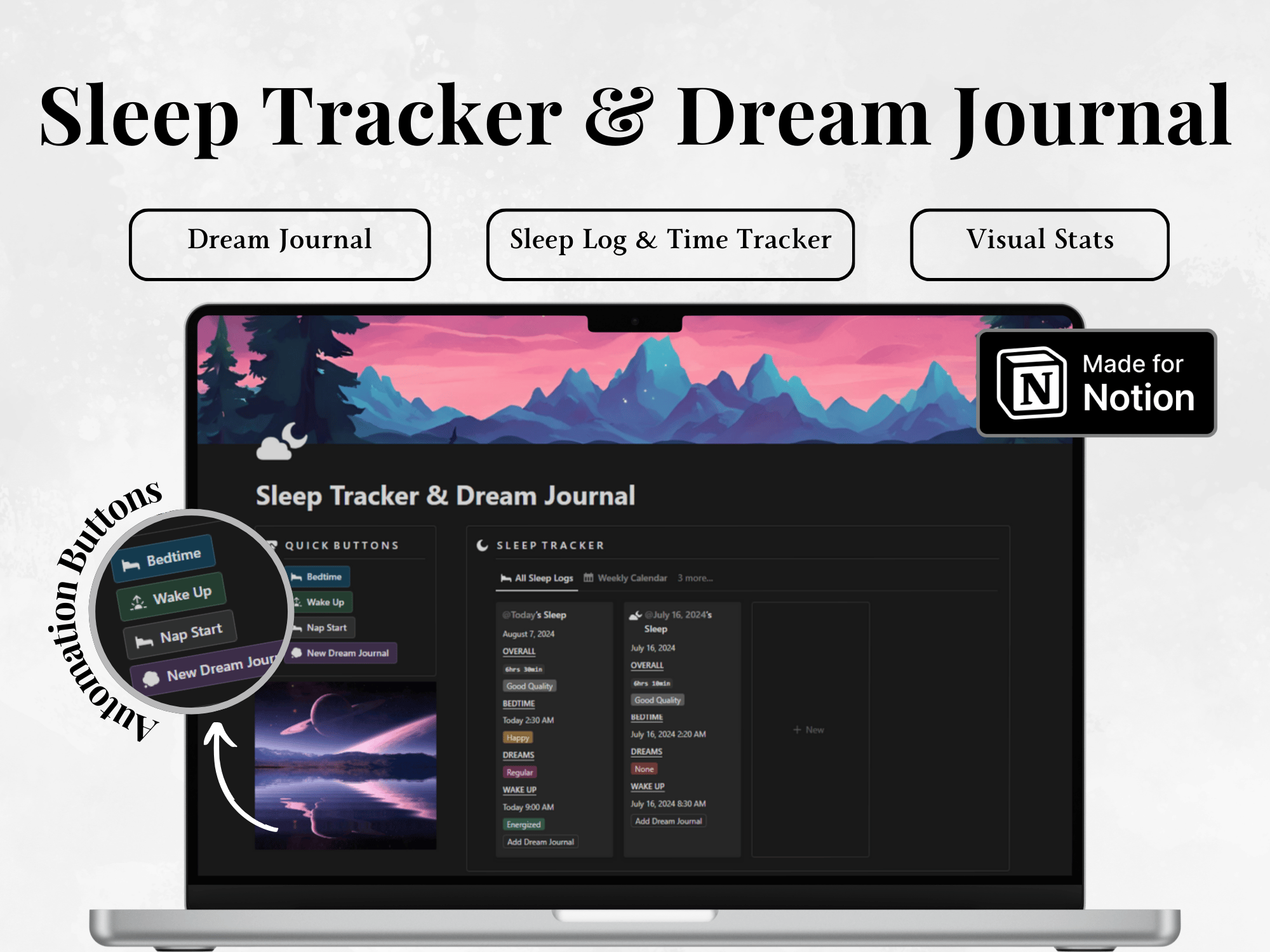 Sleep Tracker & Dream Journal - Payhip