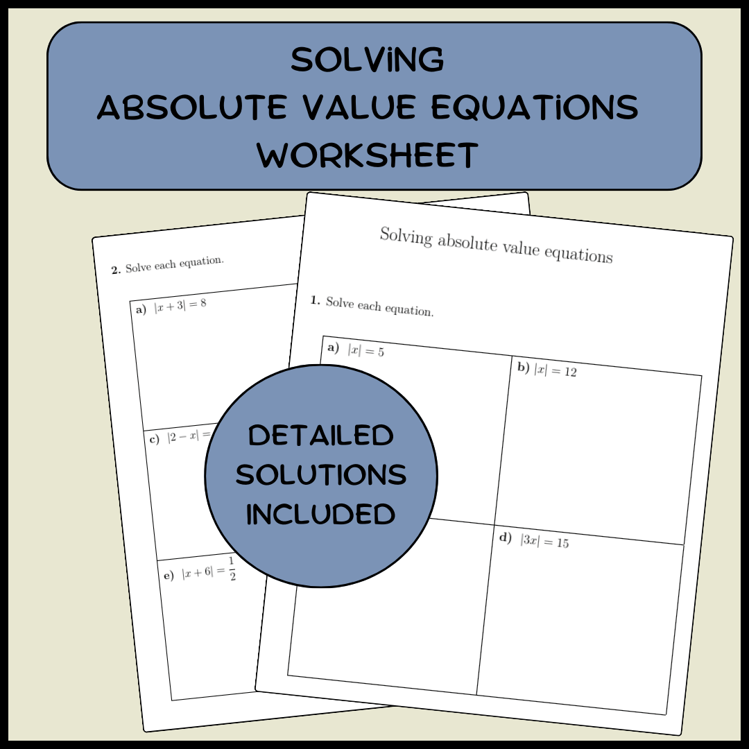 The discriminant of a quadratic equation worksheet (with solutions)