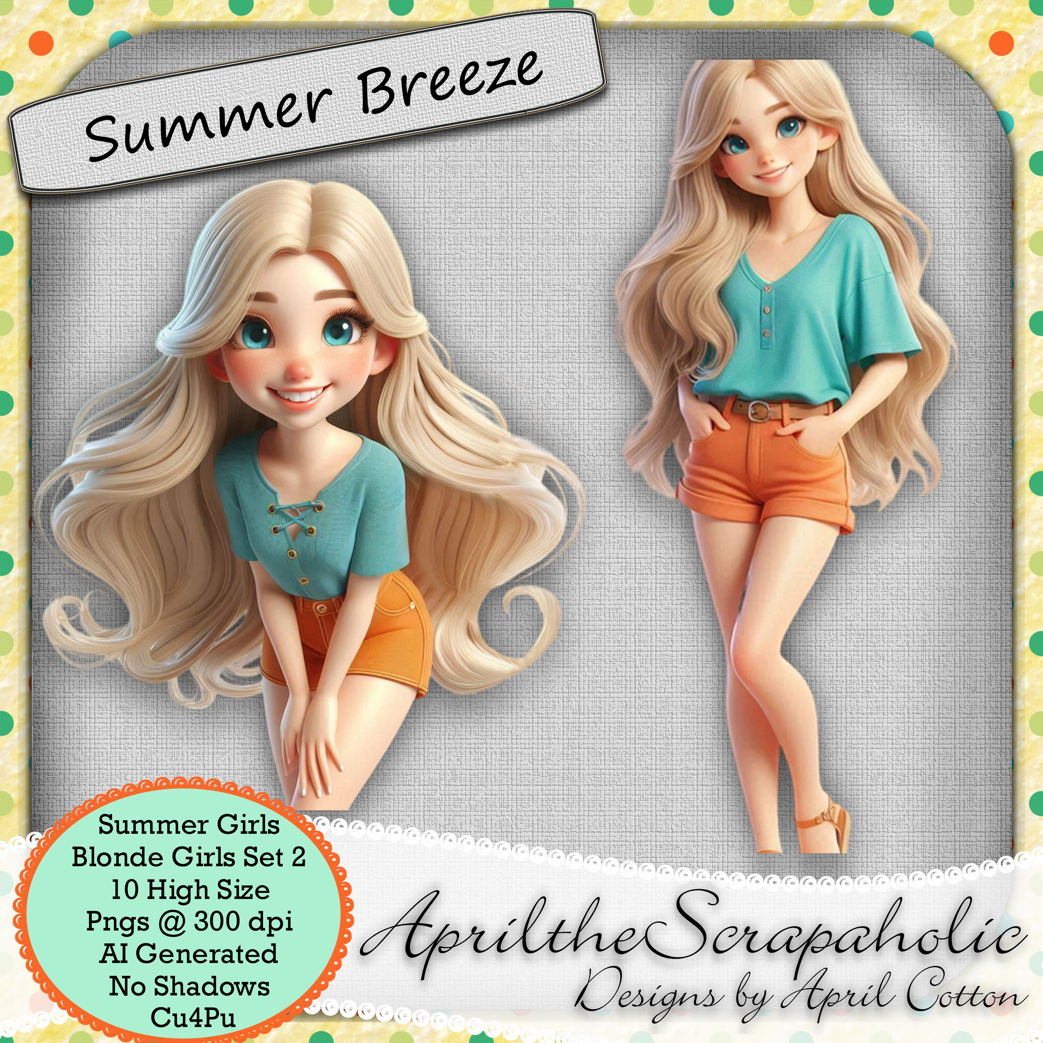 Summer Breeze - Blonde Girls Set 2 - Payhip