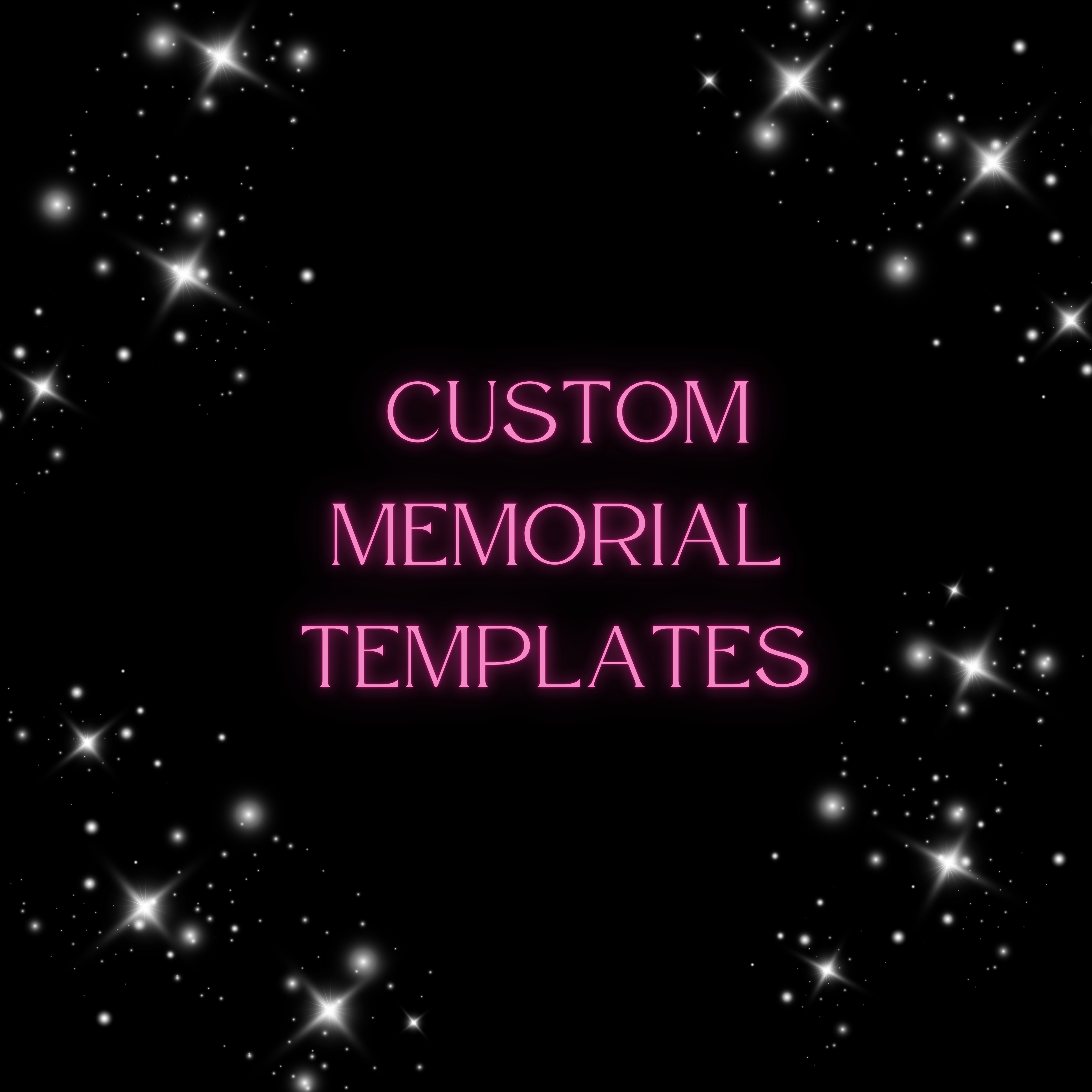Remember Me Customs Digital - Custom Memorial Templates - Payhip