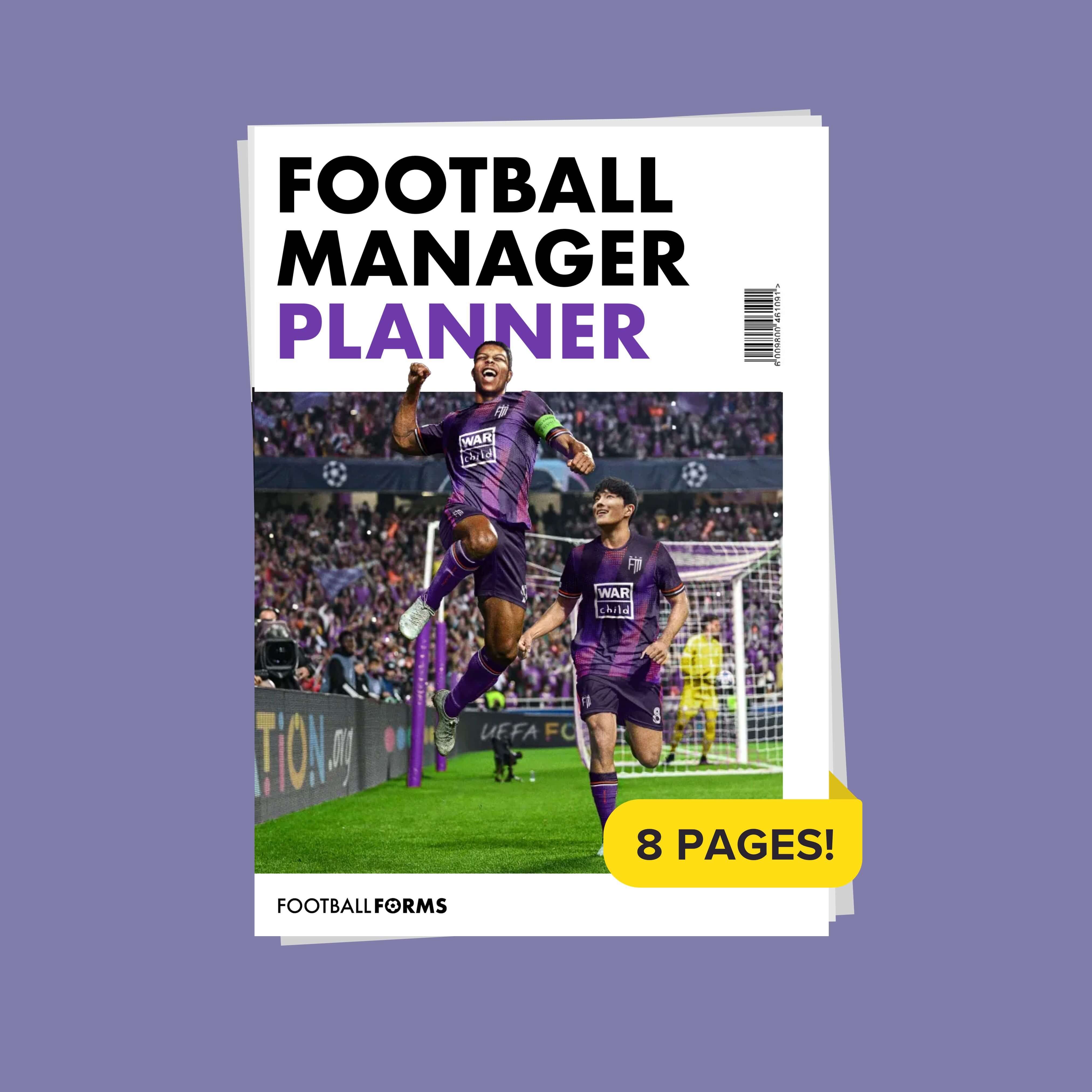 Football Manager Planner - Ultimate FM26 Template