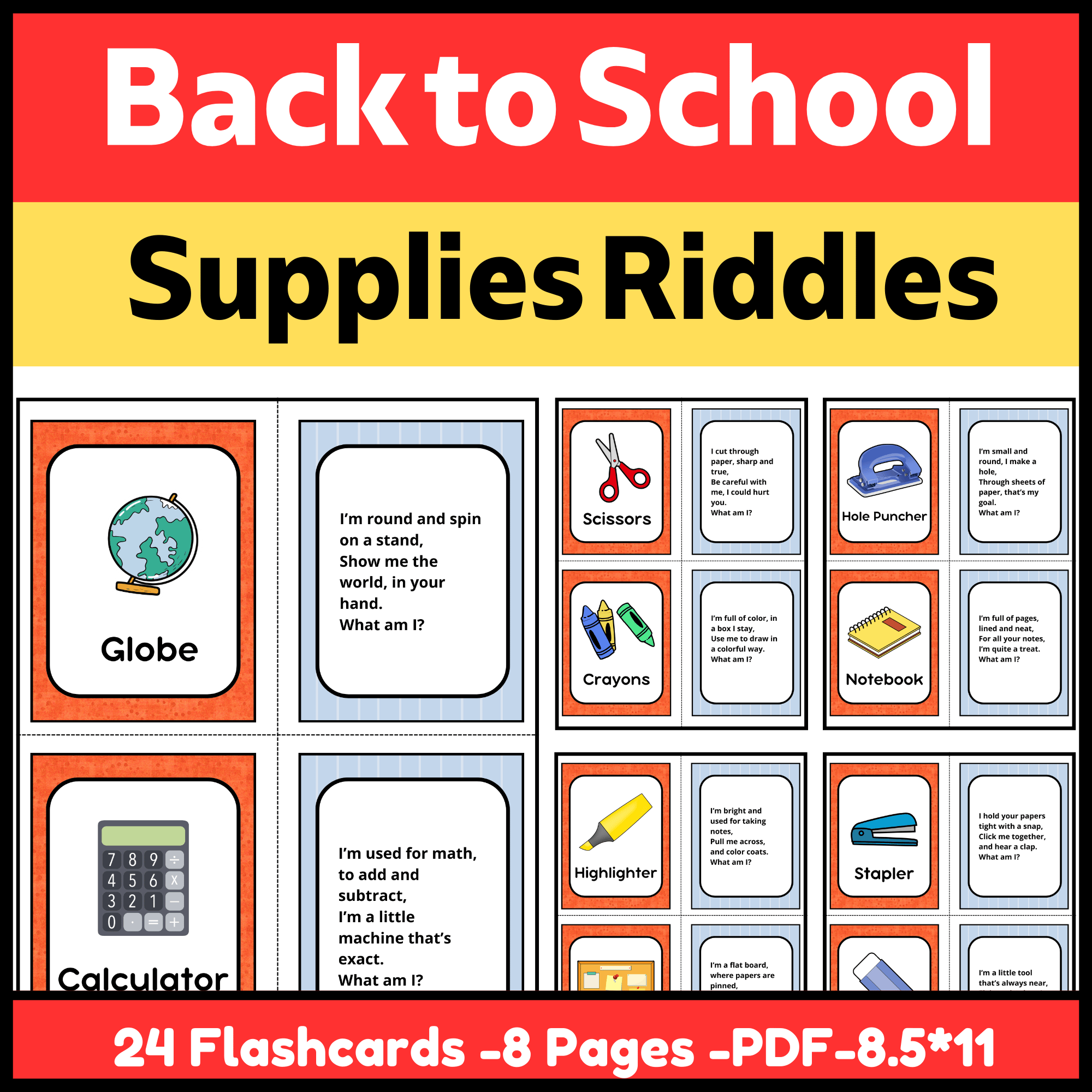 Back To School Supplies Riddles Payhip