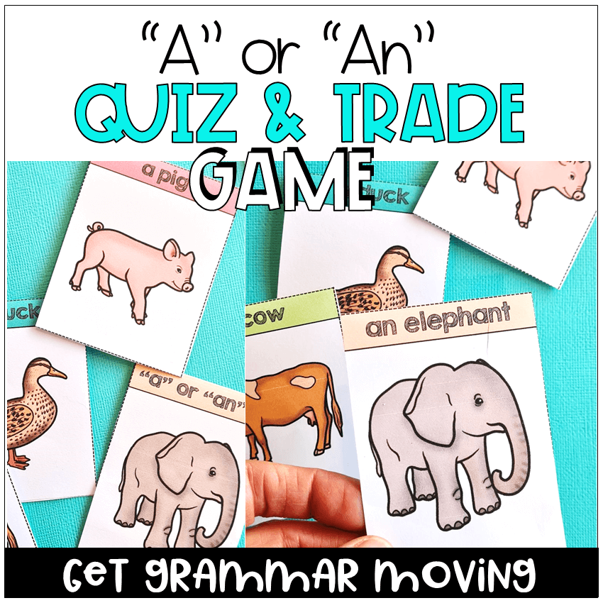“A or An” Articles Grammar Game Quiz Trade Reverso ESL ELL