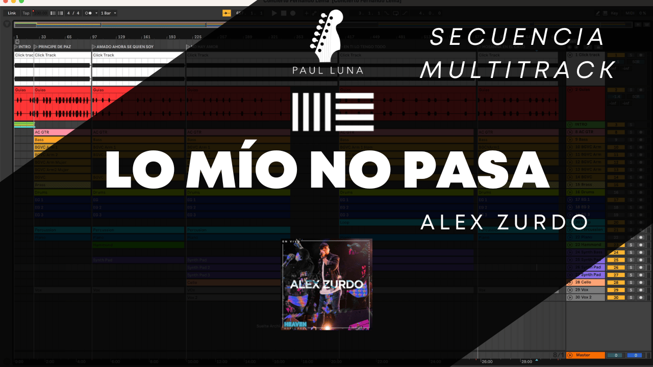 Lo Mío no Pasa | Alex Zurdo | Secuencia Multitrack