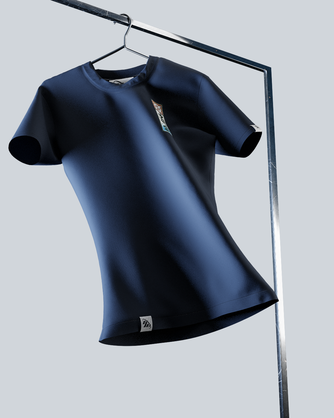 3D Feminine Compression Shirt Mockup