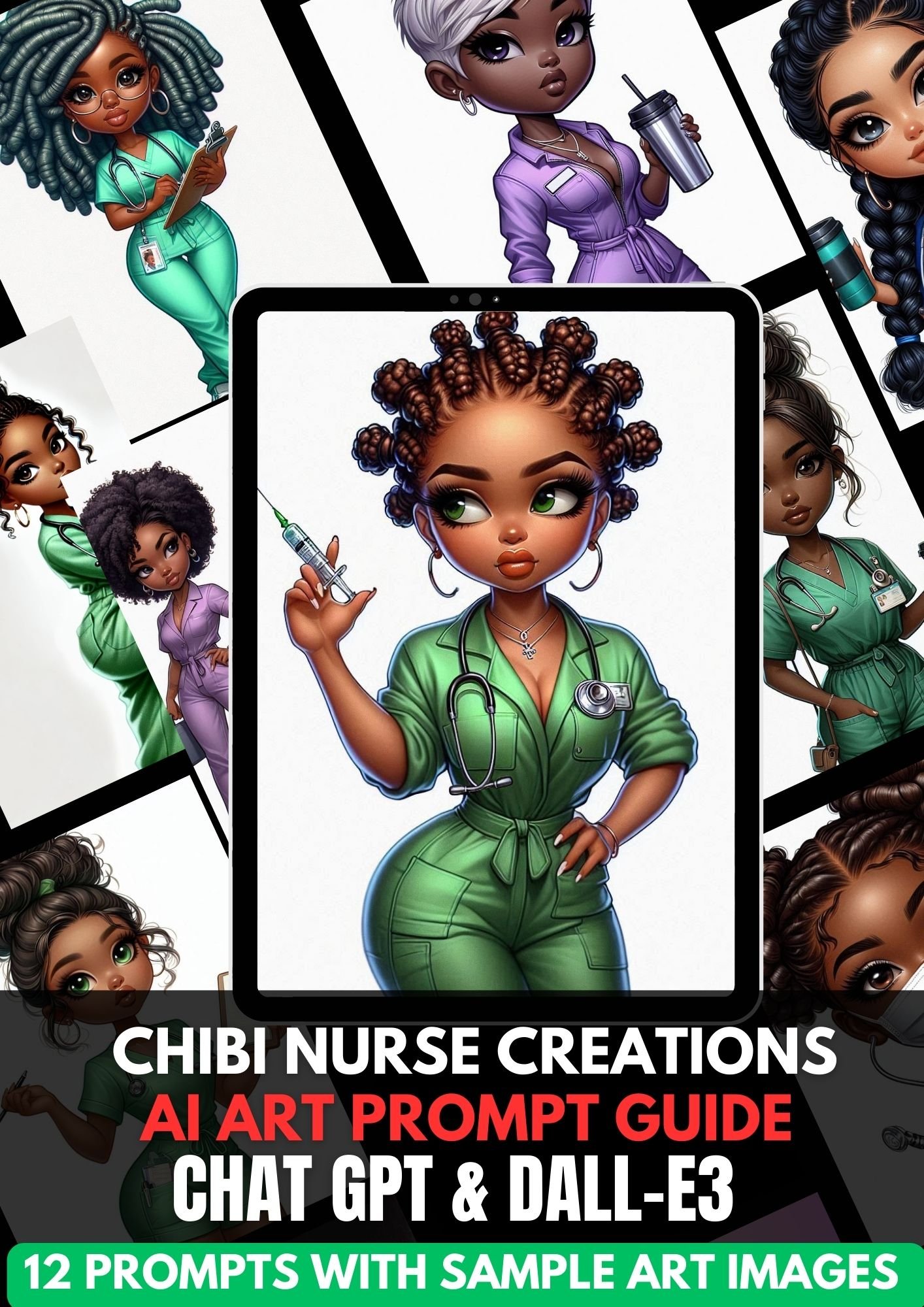 Chibi Nurse Creations: An AI Art Prompt Guide 📘 - Payhip