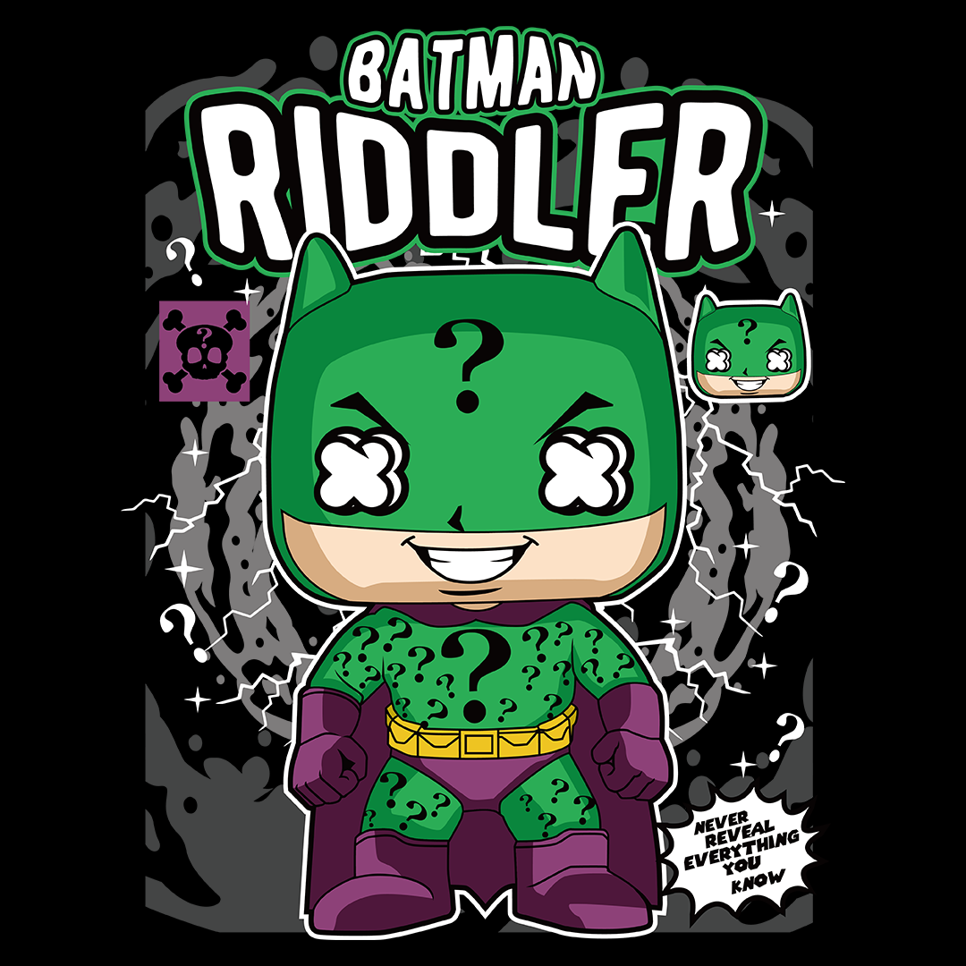 DESIGN VECTOR CHIBI BATMAN RIDDLER - Payhip