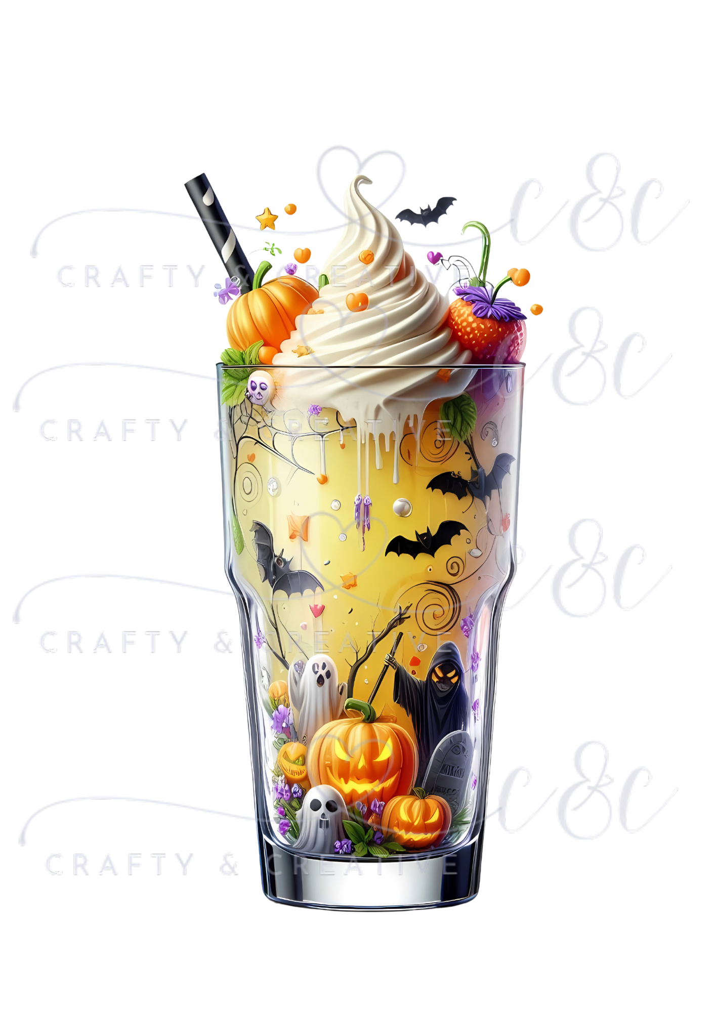 *BUNDLE* Yellow Spooky Sundaes, Halloween Theme Clipart - Payhip