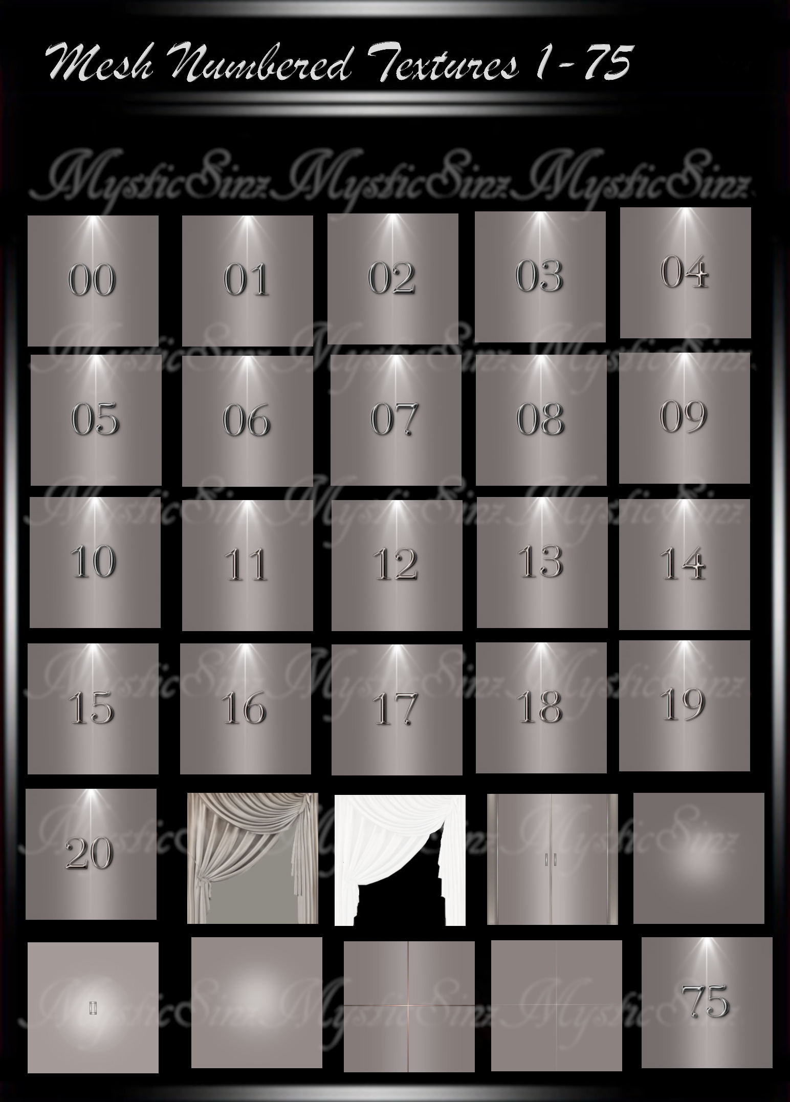 IMVU Numbered Textures 00-75 - Payhip