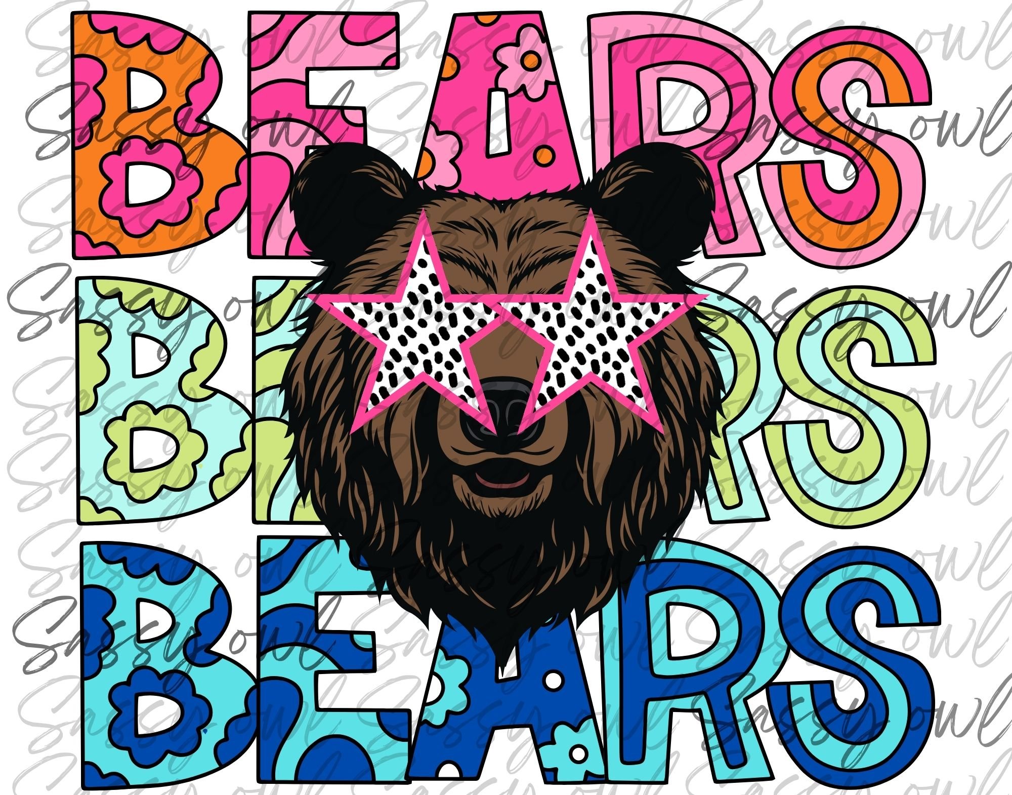 Bears Preppy PNG - Payhip