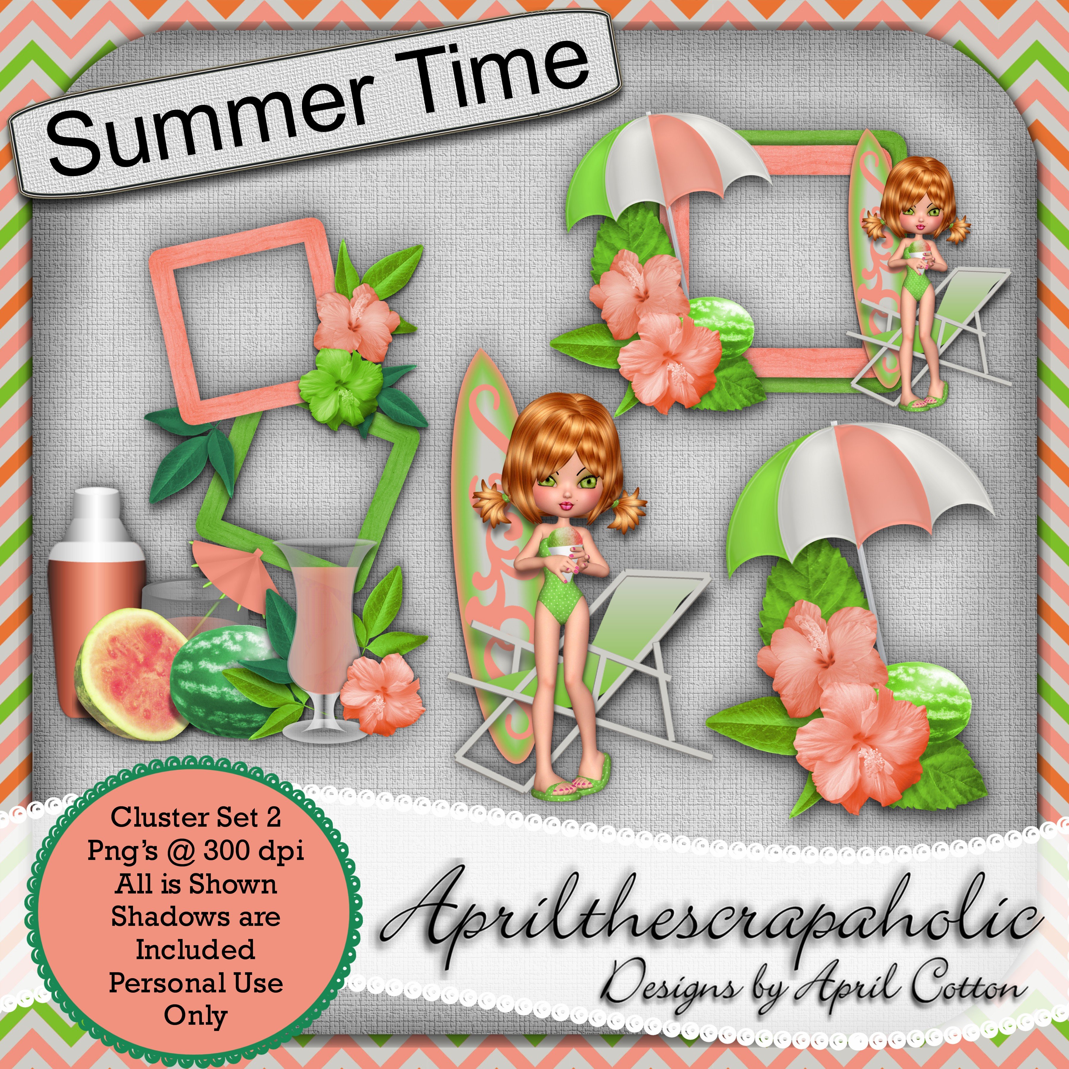Summer Time - Cluster Pack 2 - Payhip