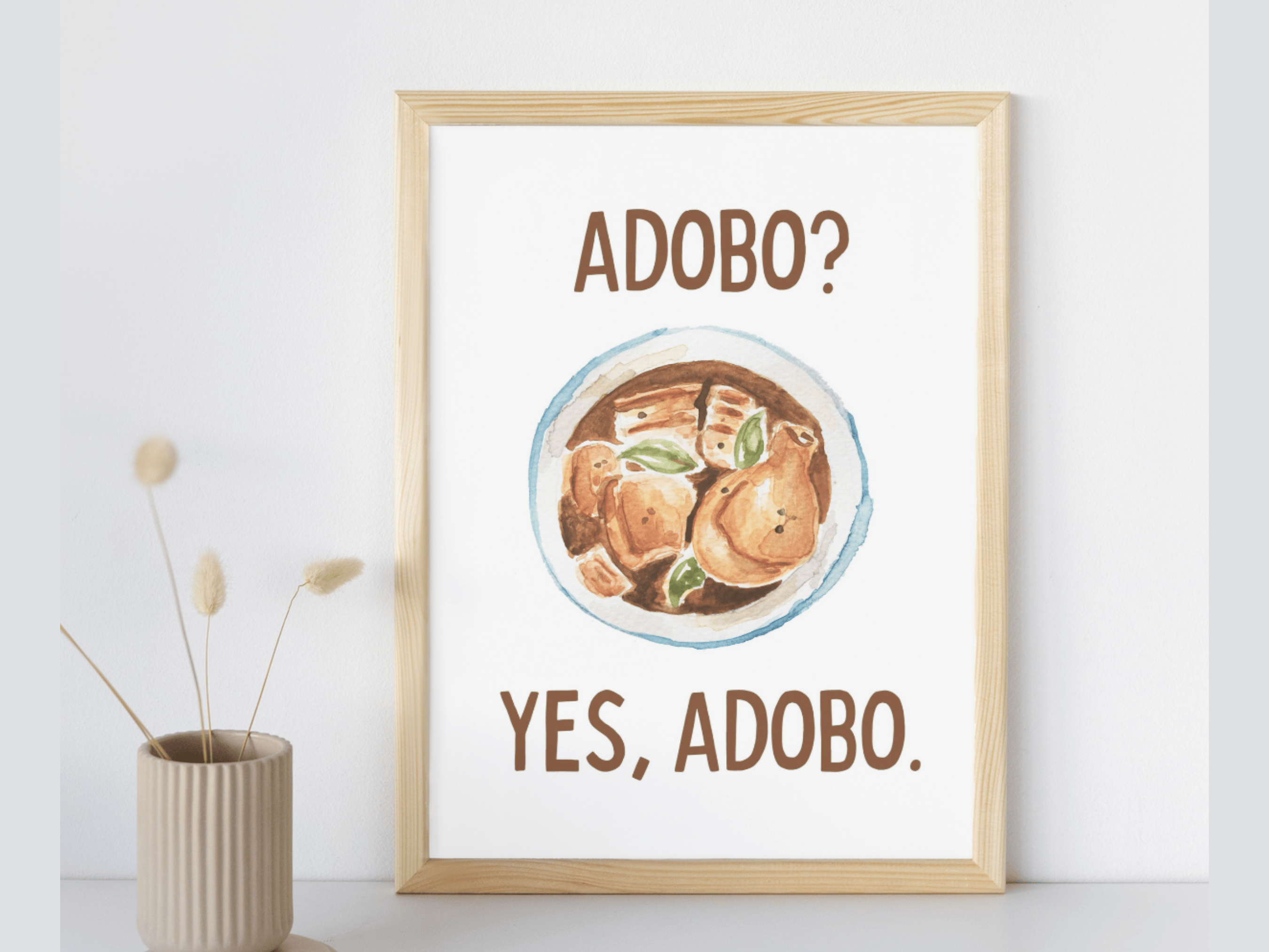 Adobo Printable Art, Adobo Filipino Food, Adobo Art, Filipino Kitchen ...