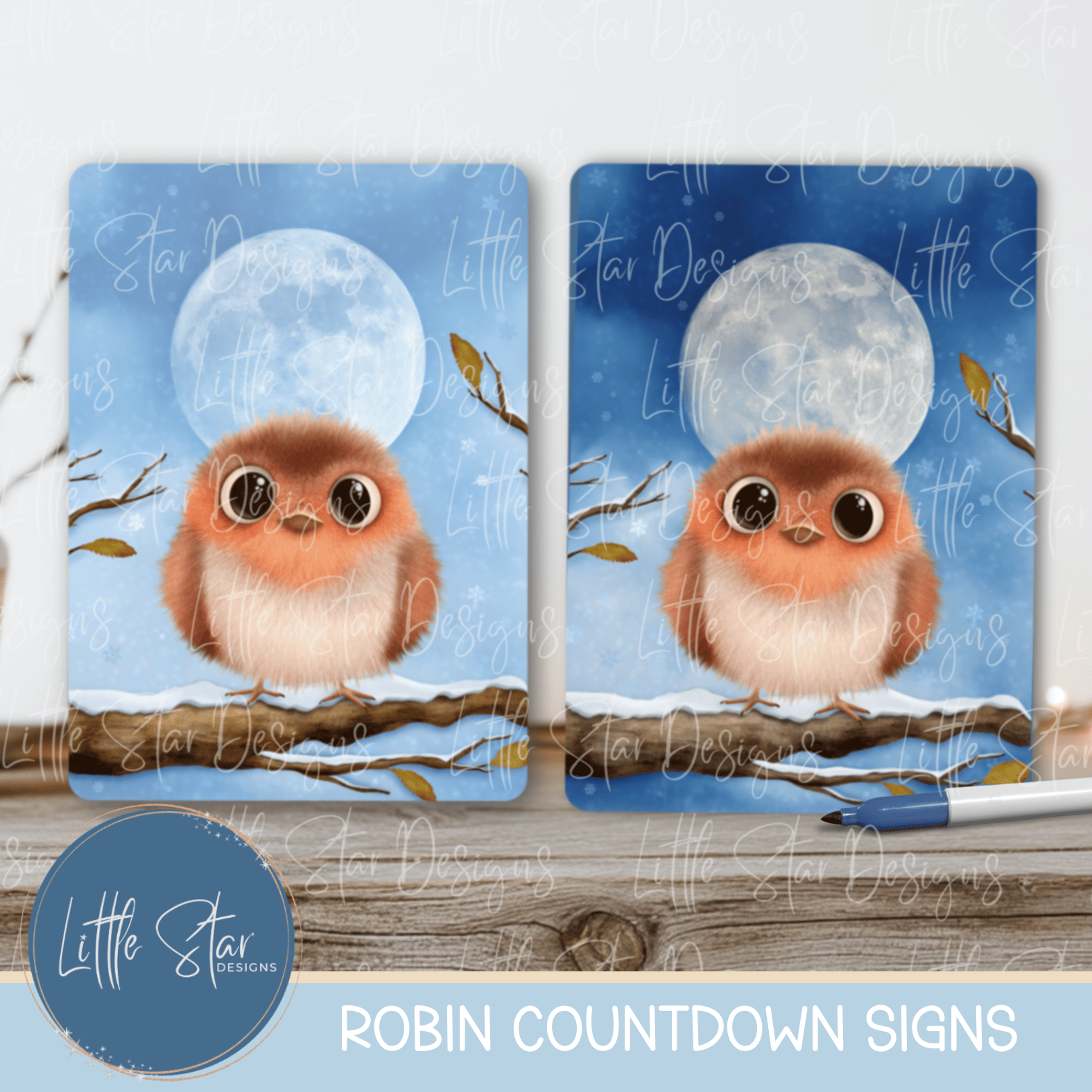 Robin Countdown Signs - Payhip