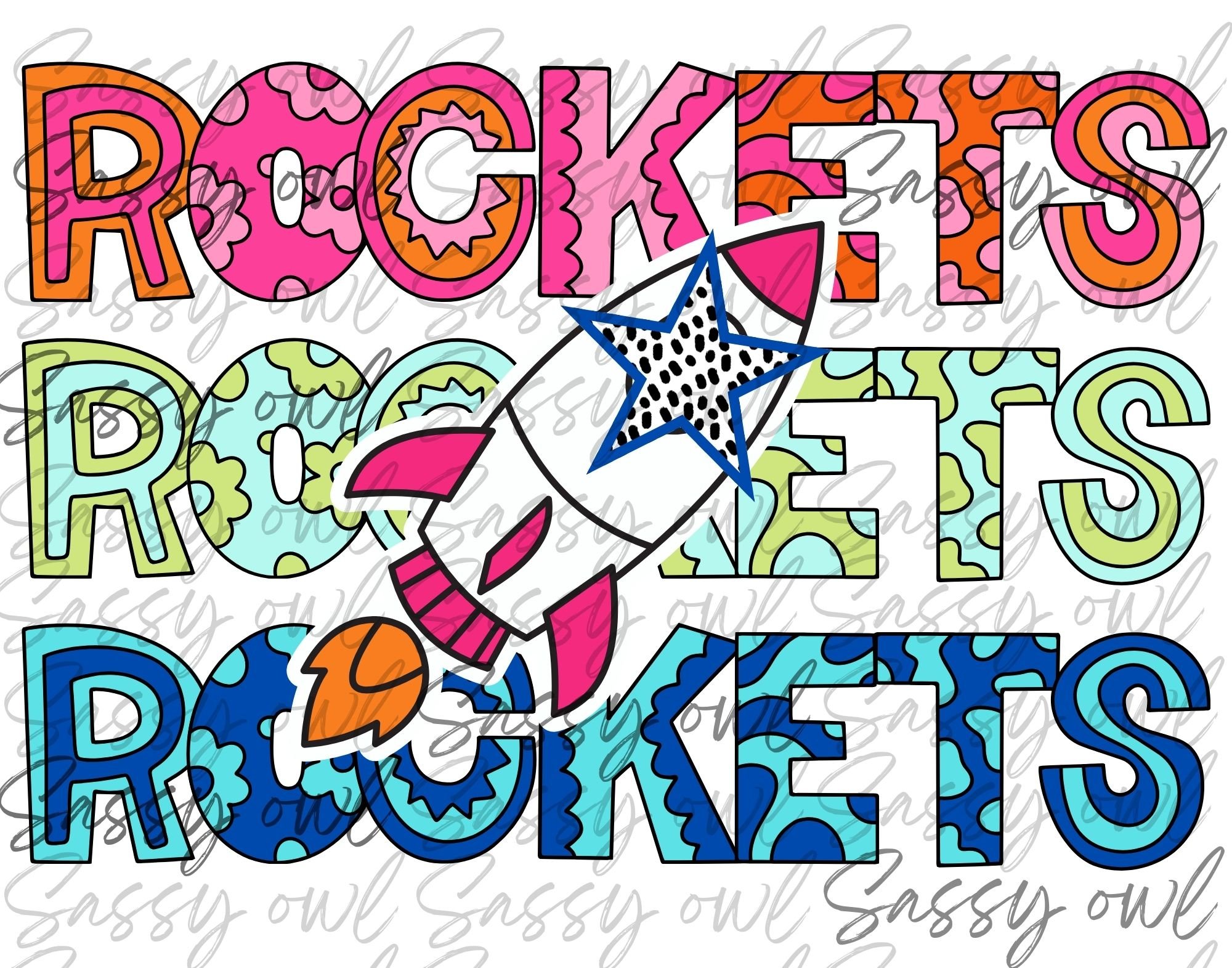 Rockets Preppy Design - Payhip