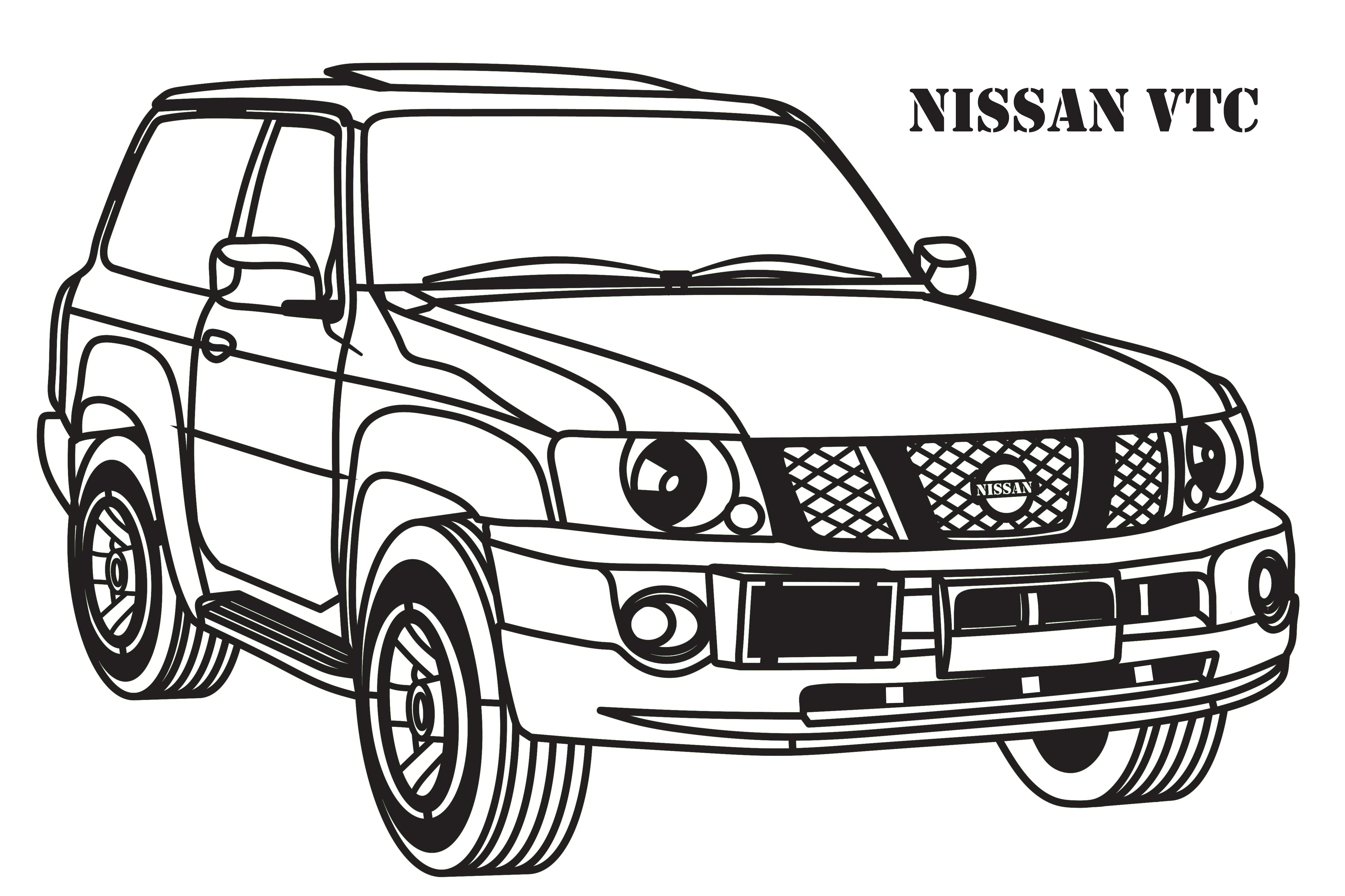 Nissan VTC Vehicle Vector DXF File for CNC Cutting - Payhip