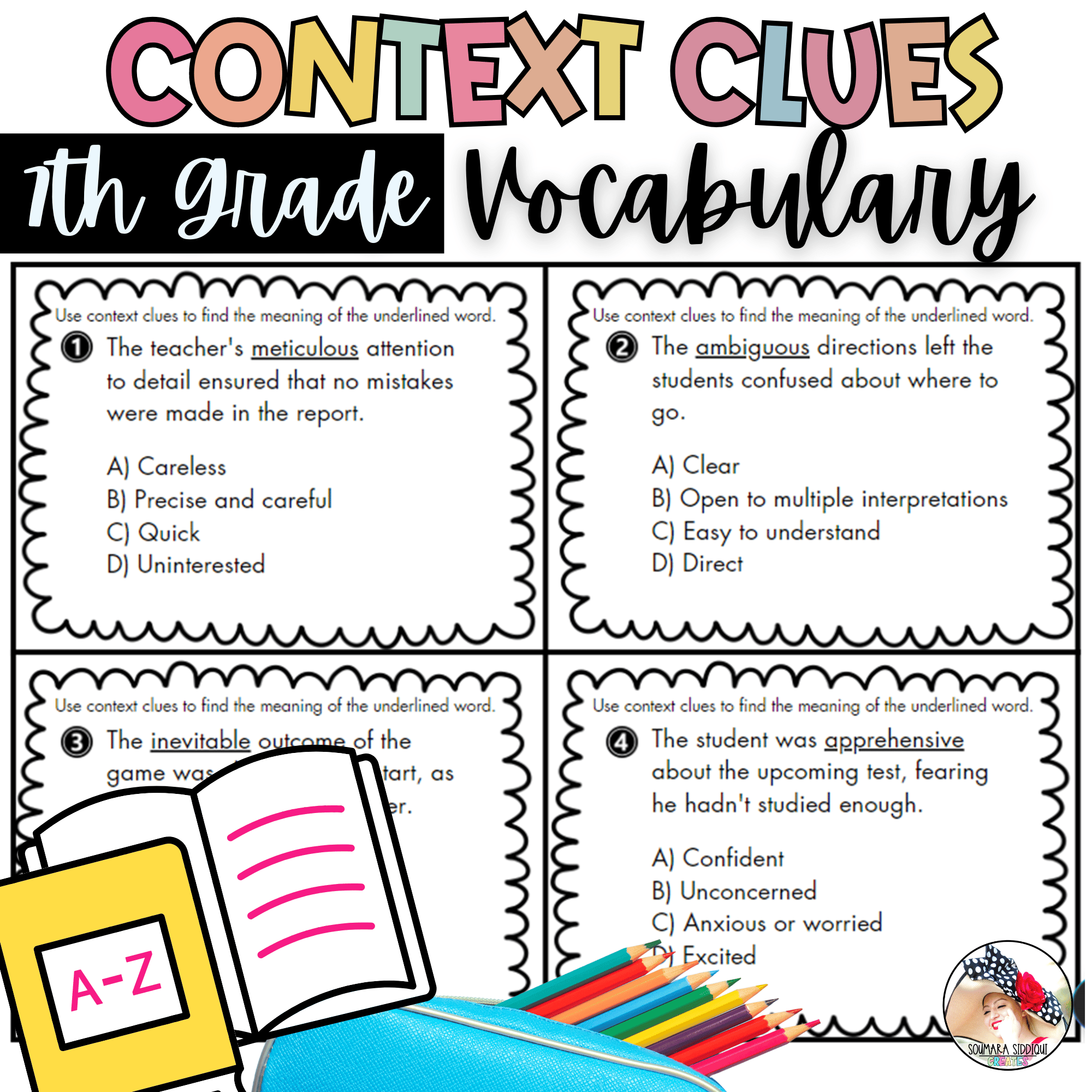 7th Grade Context Clues Vocabulary Building - Payhip