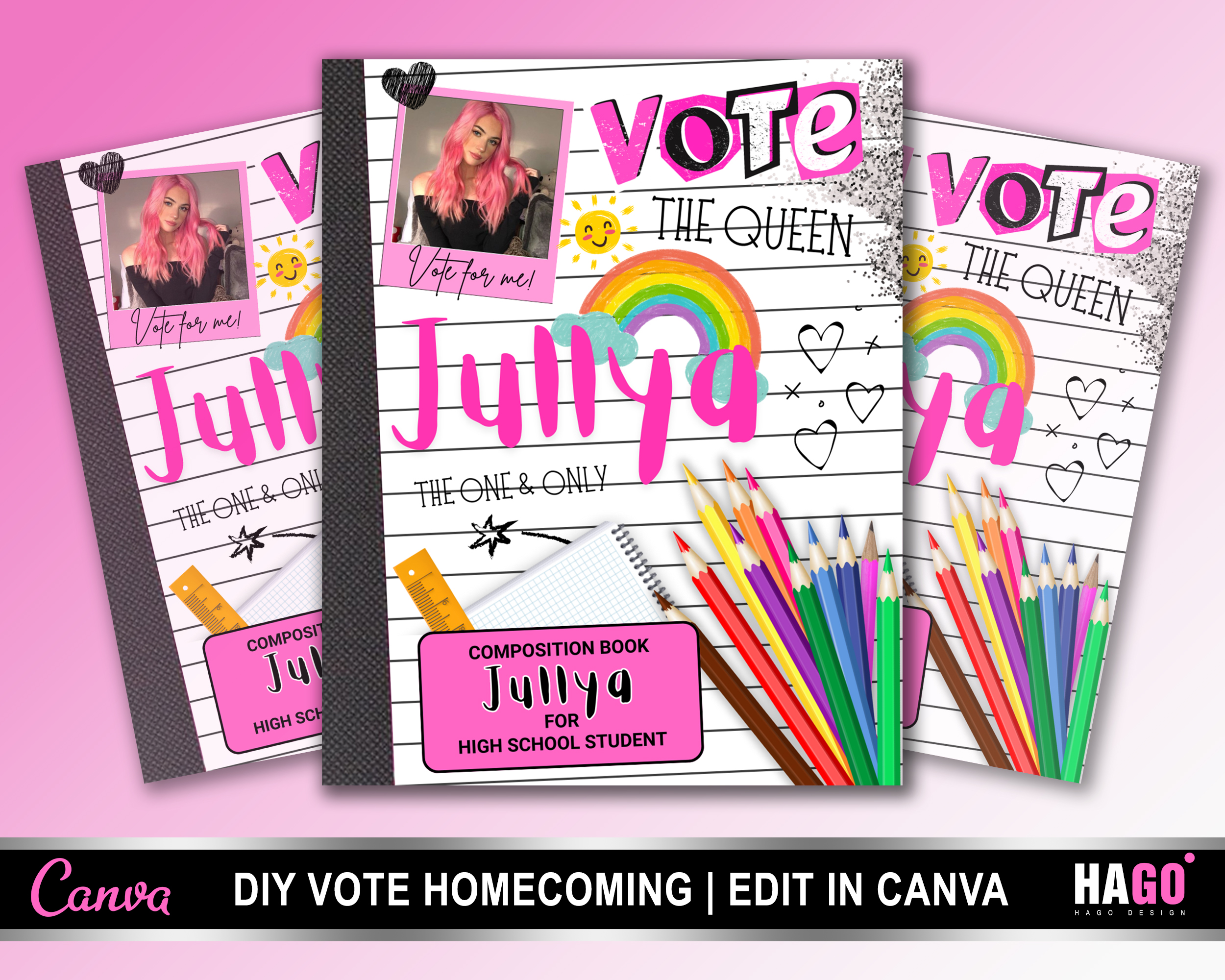 Vote homecoming queen- Class campaign Flyer high School homecoming - Payhip