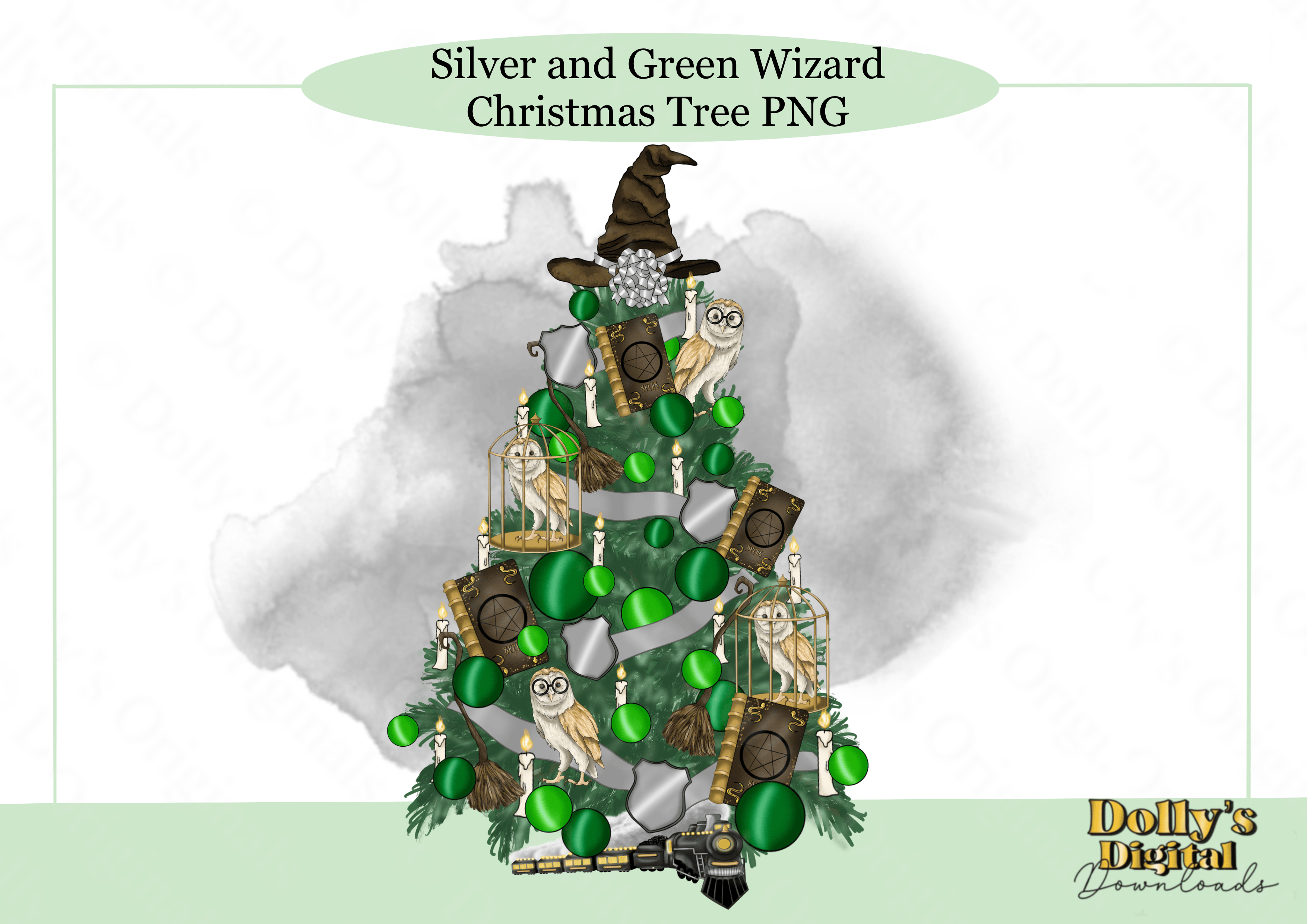Silver and Green Wizard Christmas Tree - Payhip