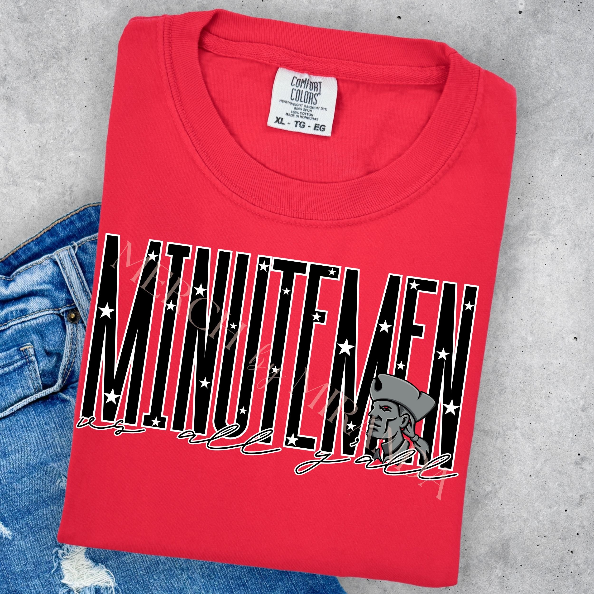 MINUTEMEN vs all y'all - Digital Design - Black - Payhip