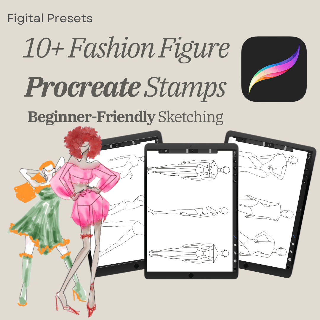 70 Procreate Brushes of Fabric Texture for Fashion Designers, Beginner ...