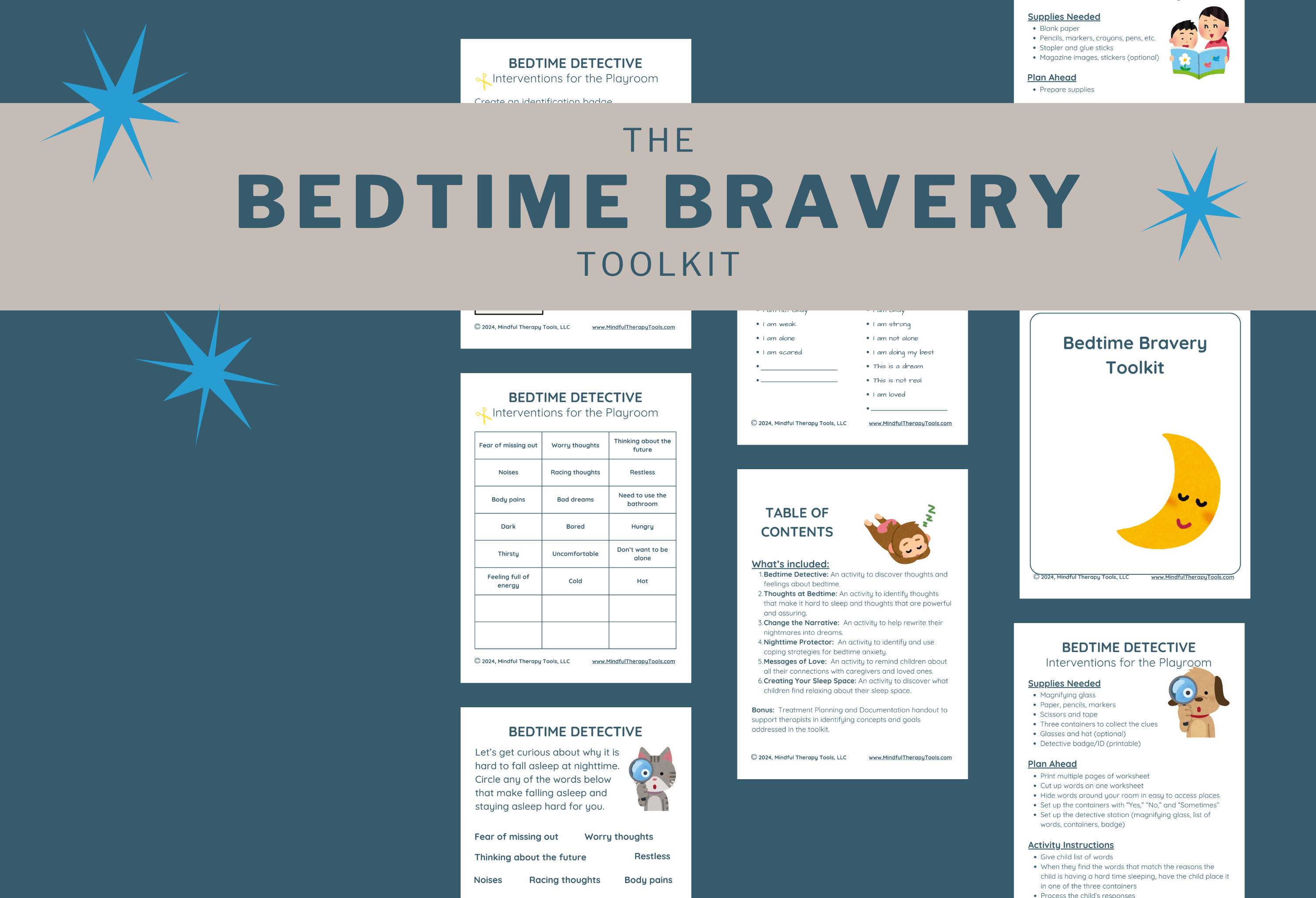 Bedtime Bravery Toolkit: A Play Therapy Toolkit for Sleep Anxiety