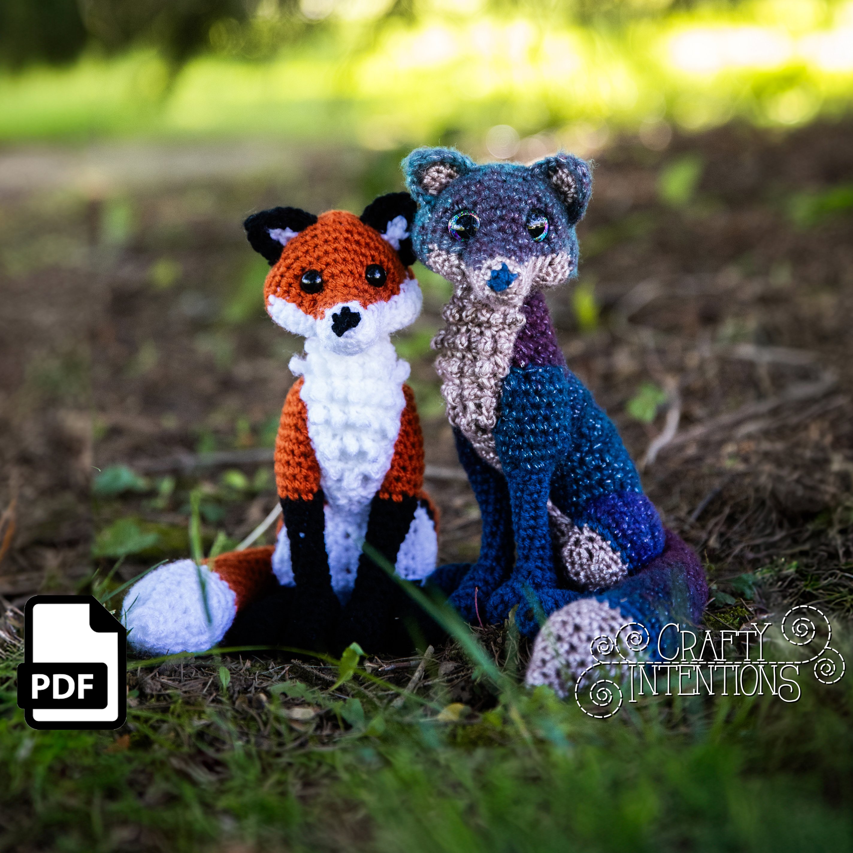 Small Sitting Fox Crochet Pattern by Crafty Intentions Downloadable ...