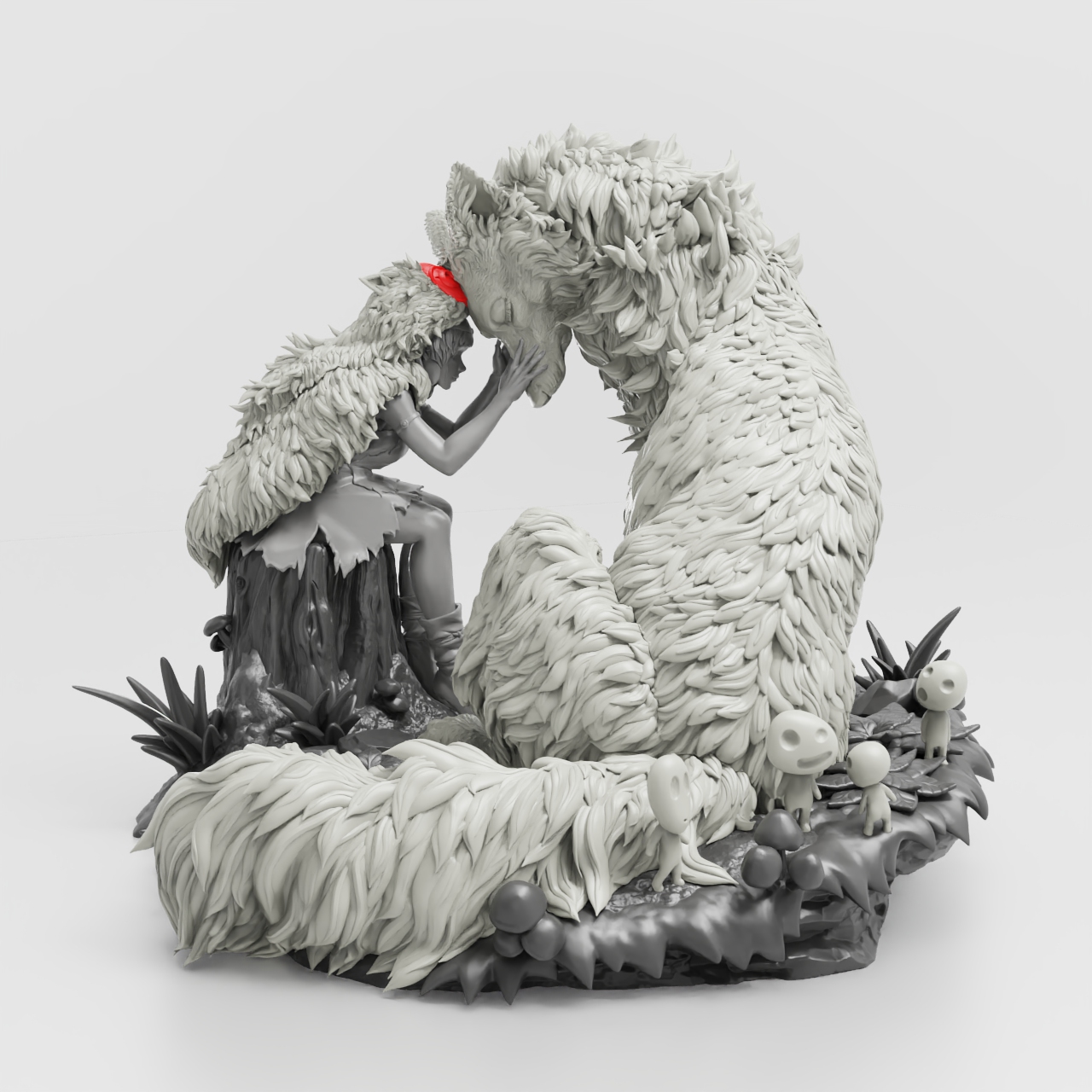 Princess Mononoke v2, STL 3D model design printable file - Payhip