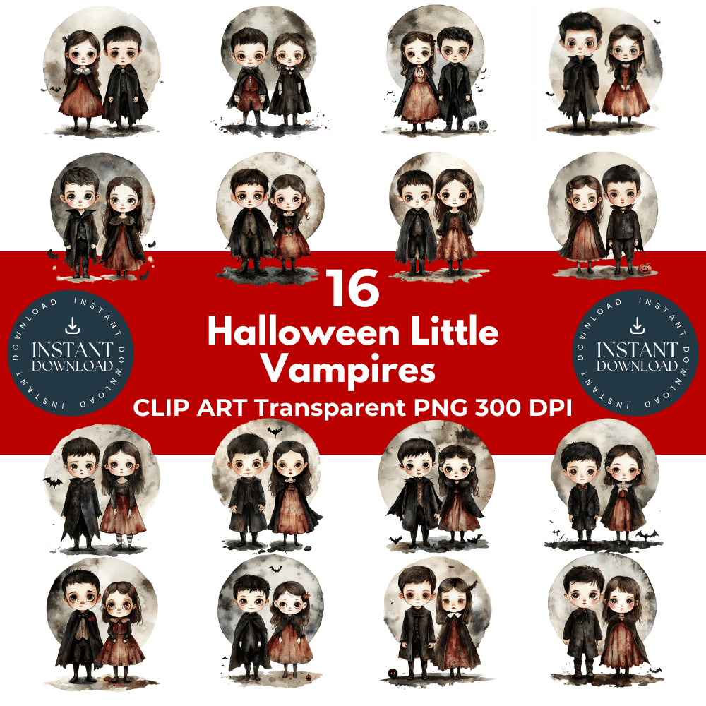 CAH.019 | Halloween Little Vampires (16 Images)