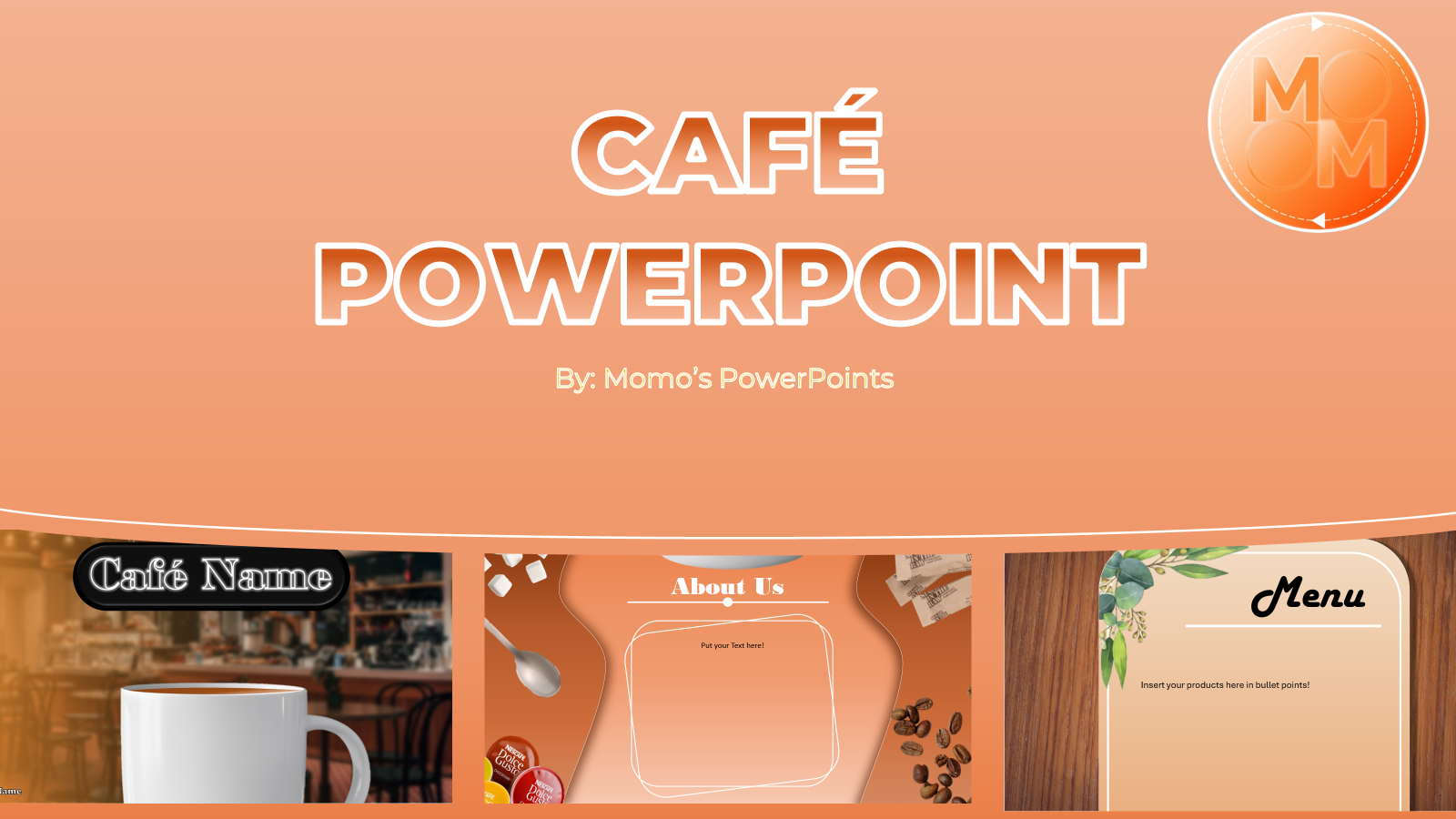 Café Style PowerPoint Template for School/College Work [ORIGINAL] - Payhip