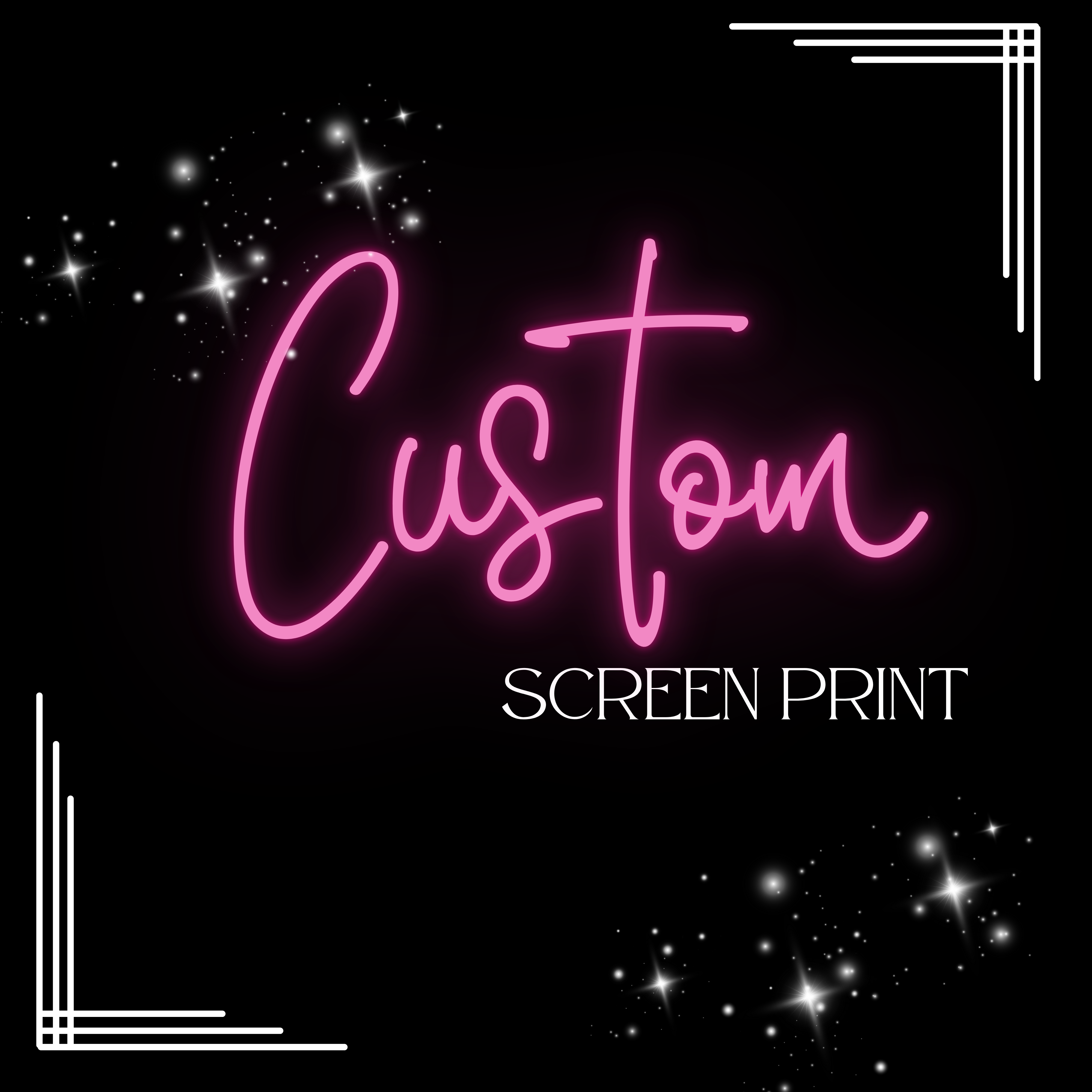 Custom one color 12x12 screen print - Payhip