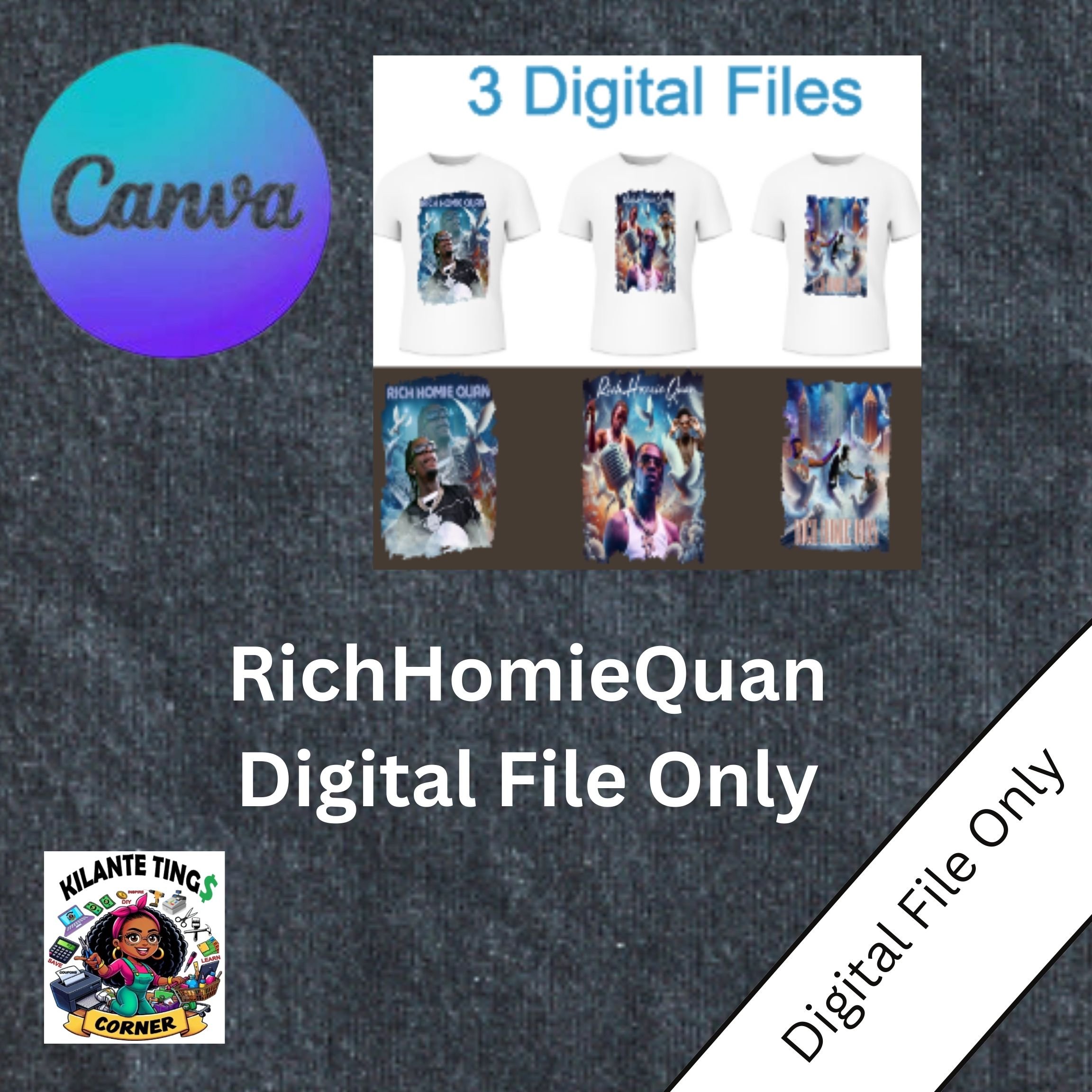 RICH HOMIE QUAN MEMORIAL PNG - DIGITAL FILE - Payhip