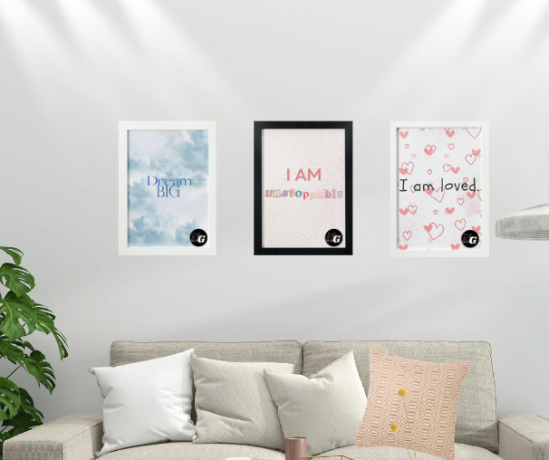 Motivational Digital Wall Art Bundle - Dream Big, I Am Unstoppable, I ...