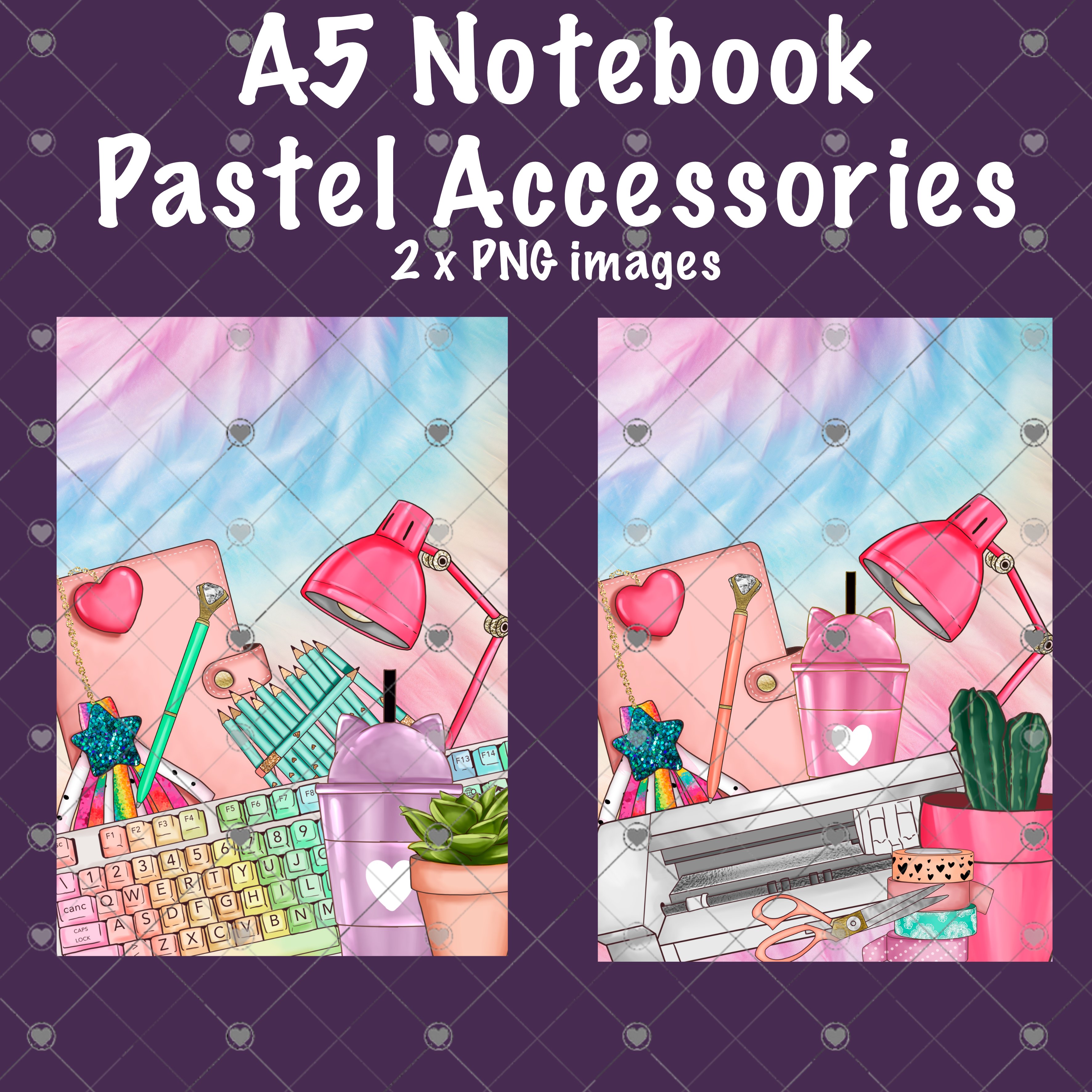 Pastel Accessories A5 Notebooks - Payhip