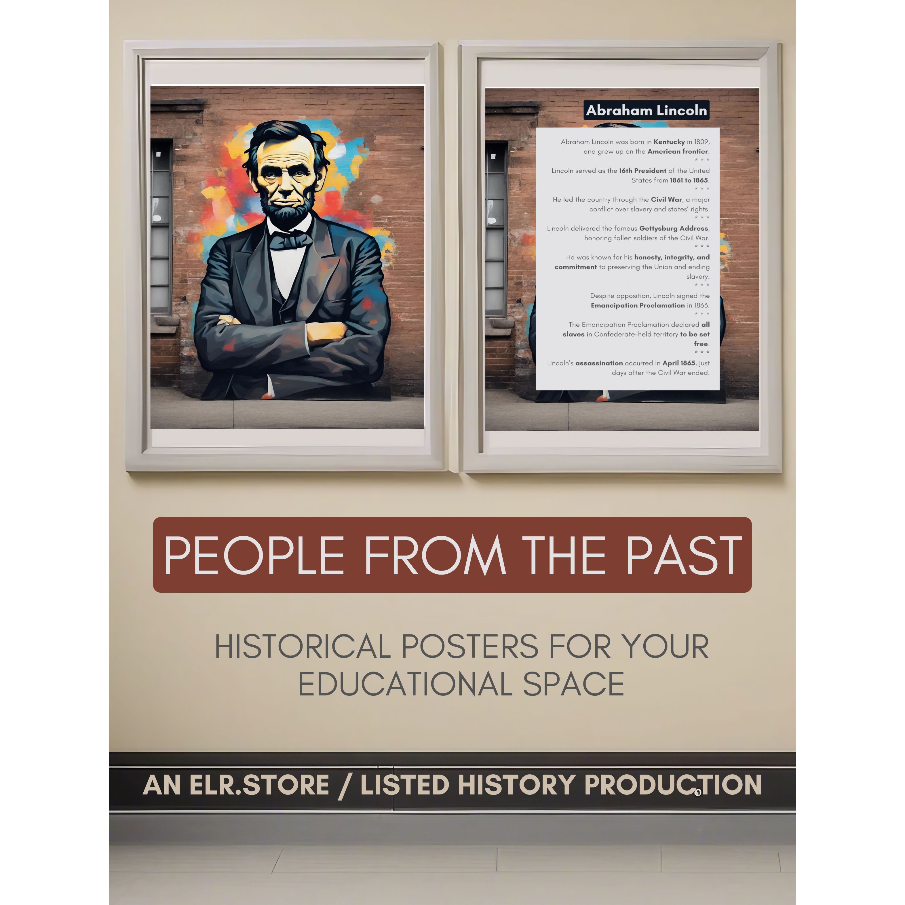 Posters: People from the Past, Vol 1 (30 sets of printable posters ...