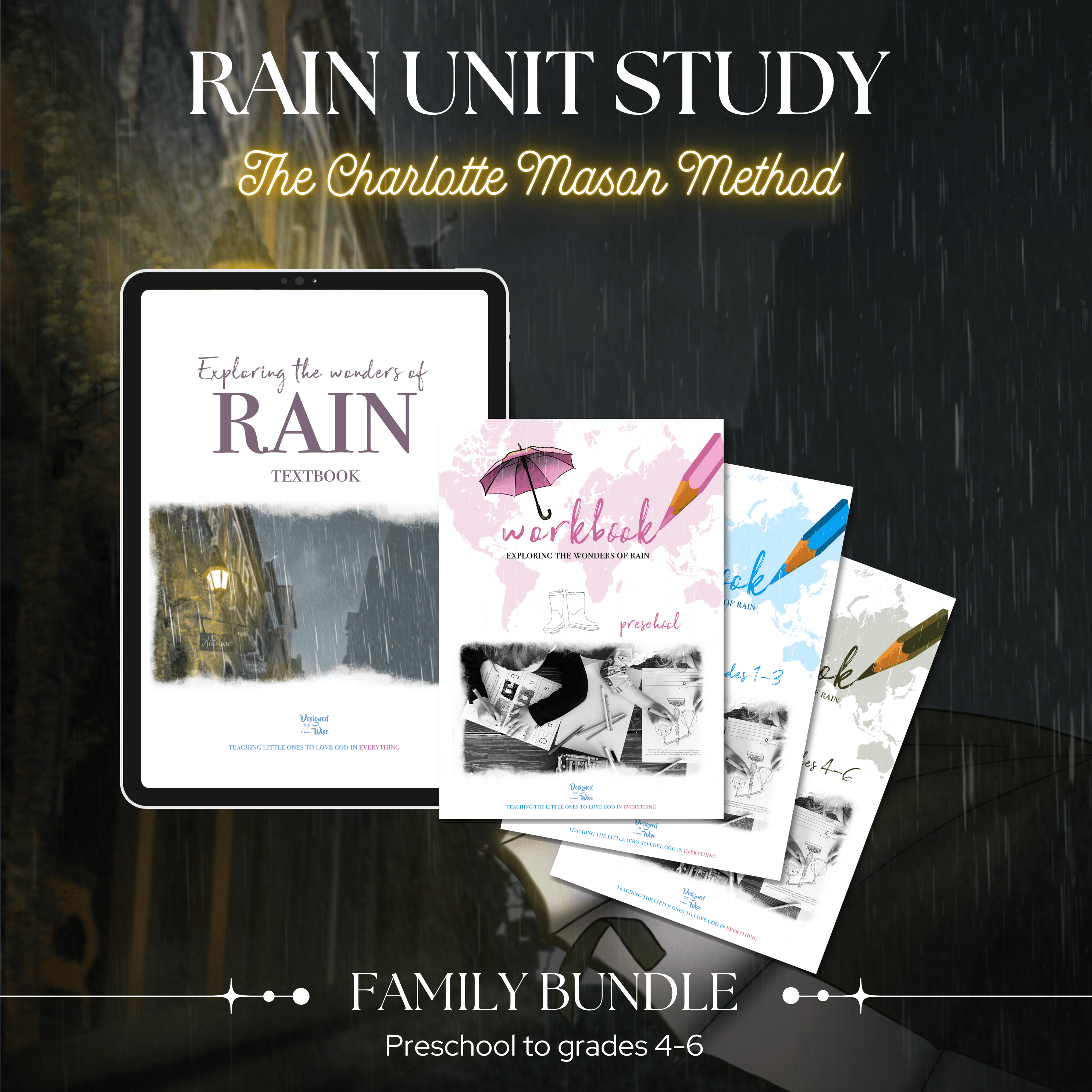 Rain Unit Study Family Bundle