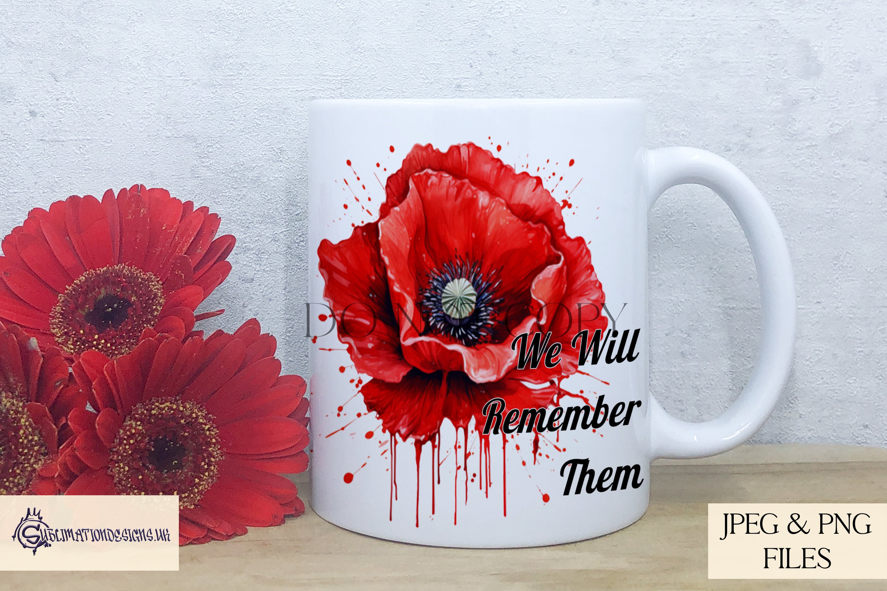Poppy Memorial Day Charity Design Set of 6 - Payhip