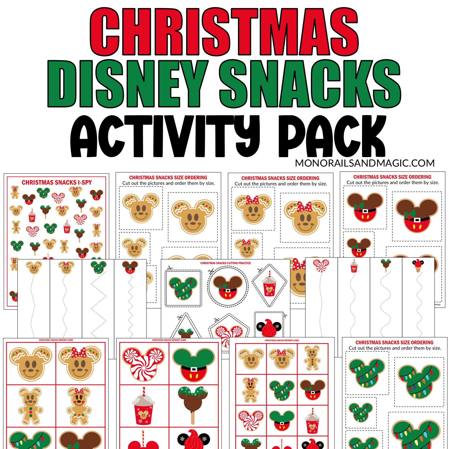 Disney Christmas Snacks Mini Activity Pack - Payhip