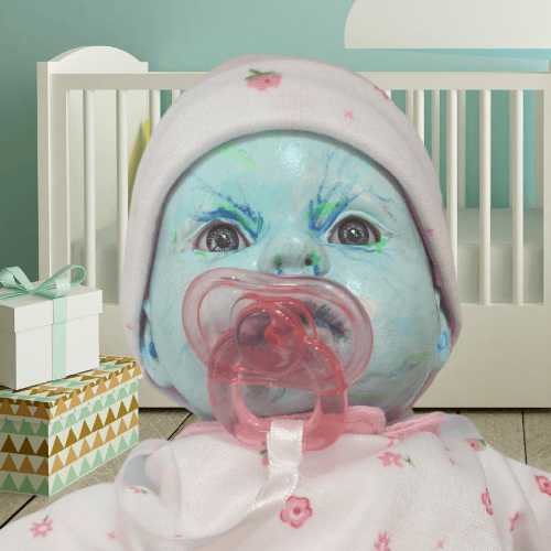 Painted Zombie Baby - Payhip