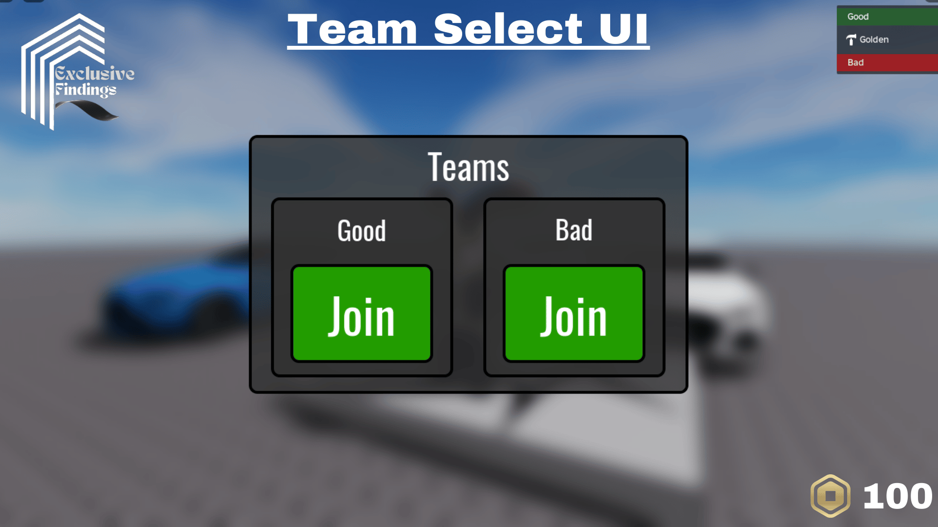 Team Select UI - Payhip