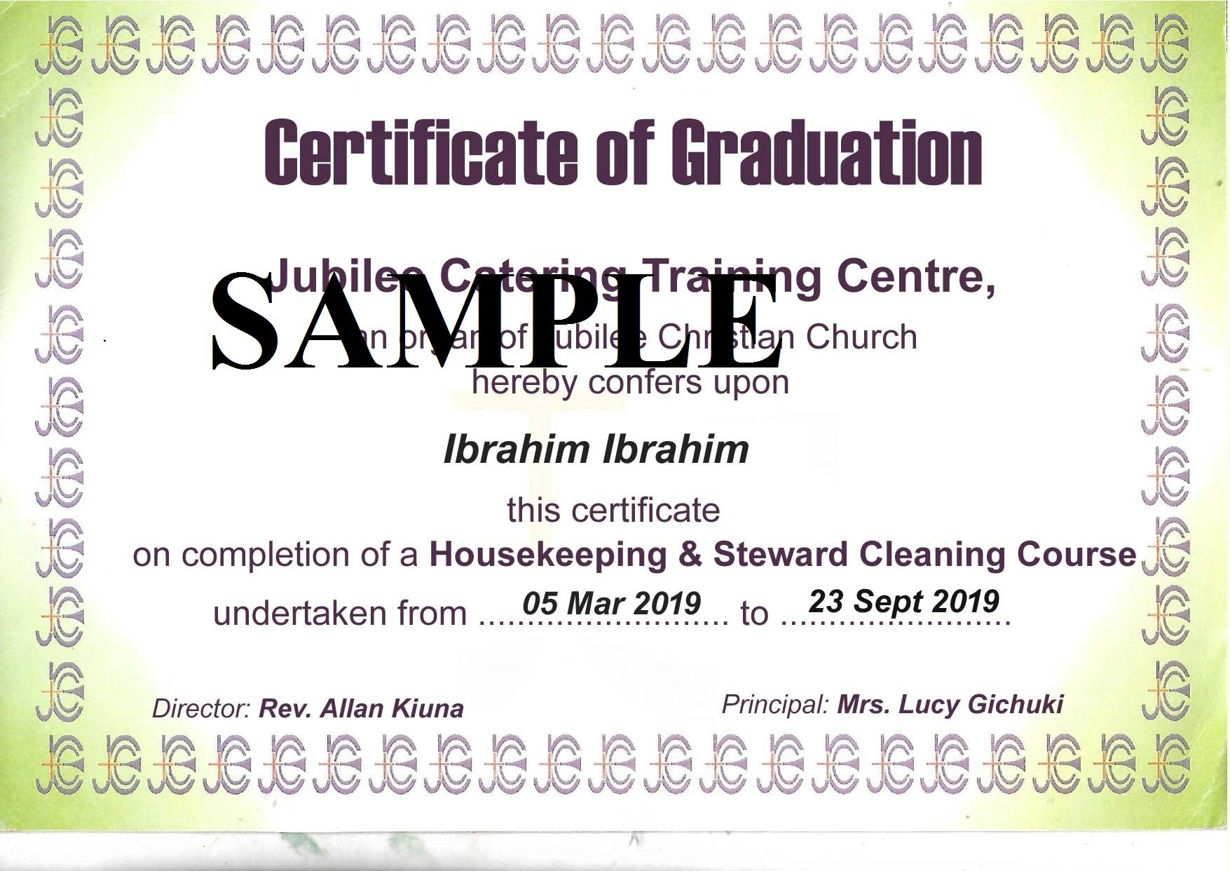 Fully editable catering certificate - Payhip