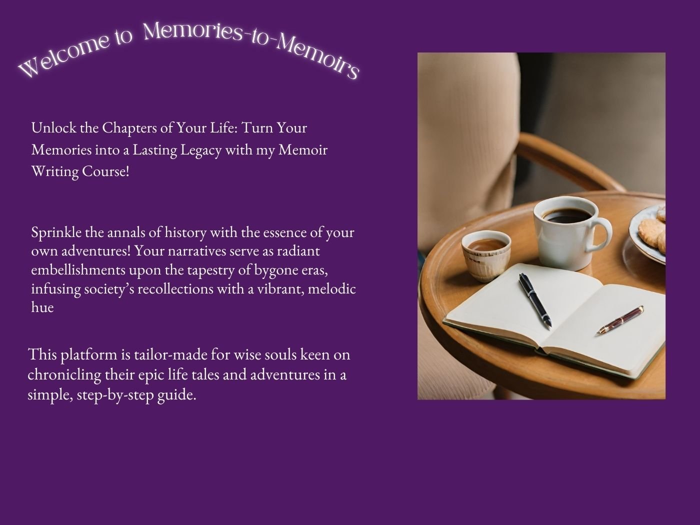 vIDEO COURSE: Memories-to- Memoirs Module One - Payhip