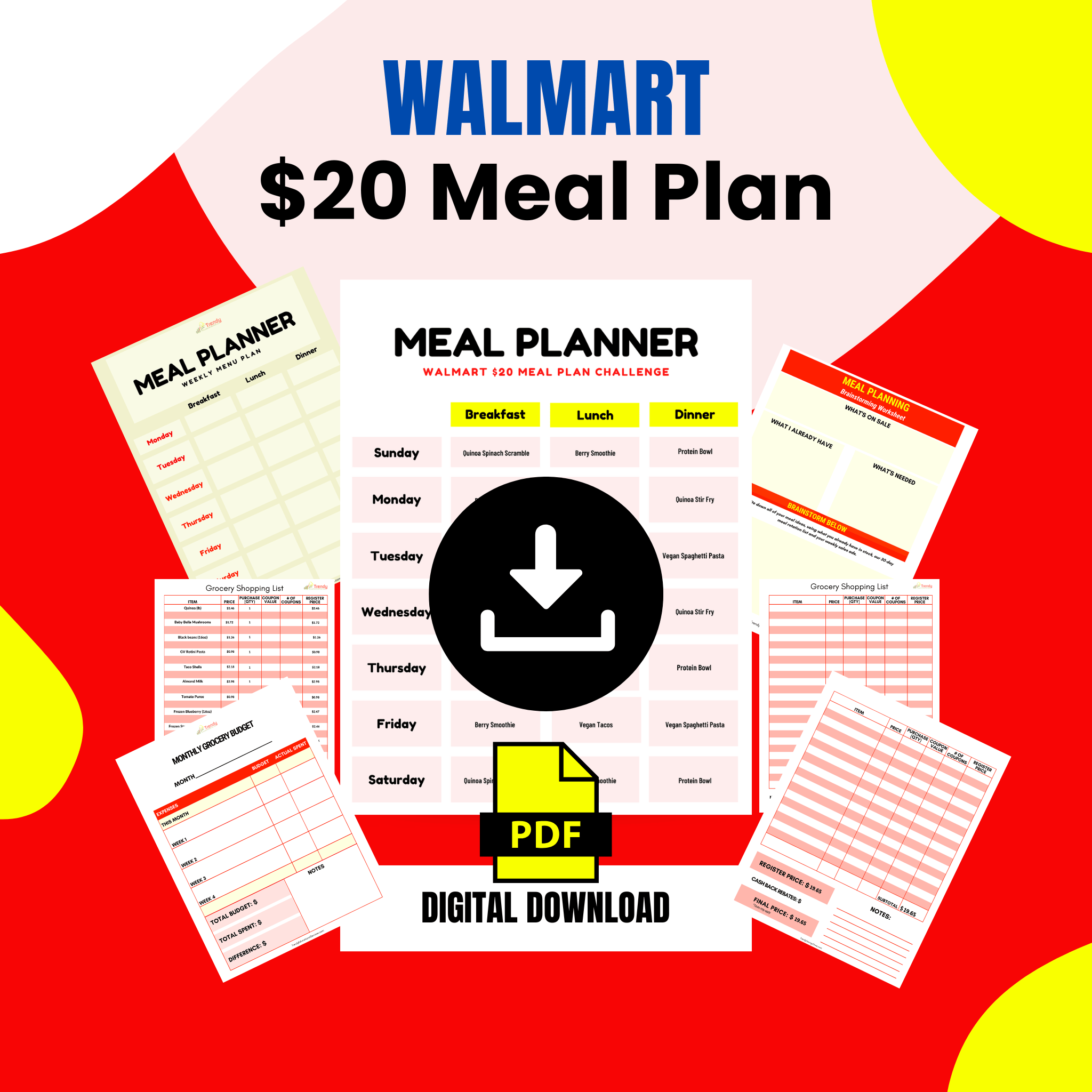 $20 Meal Plan Challenge Bundle - Payhip