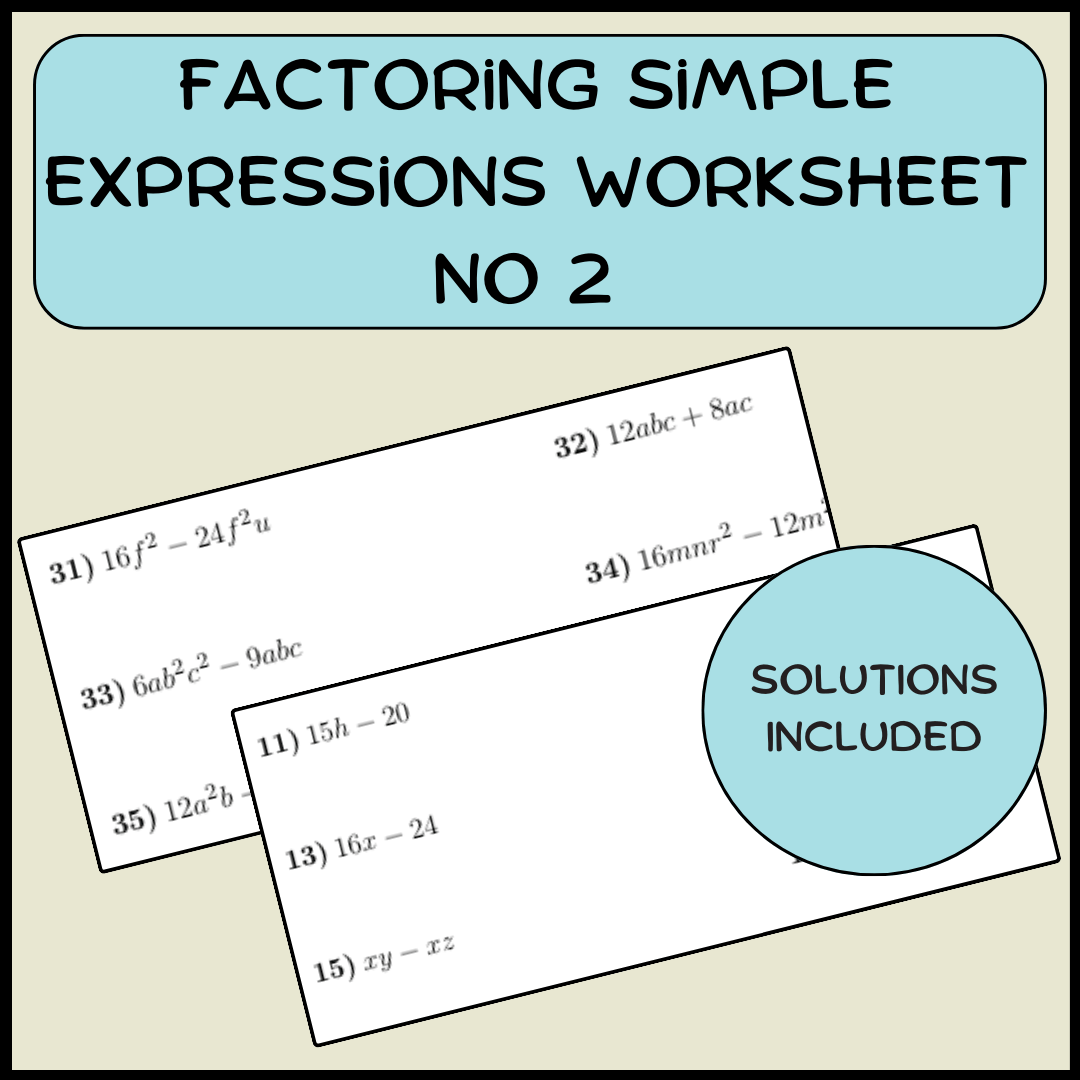 Multiplying out single brackets (harder) worksheet (with solutions)